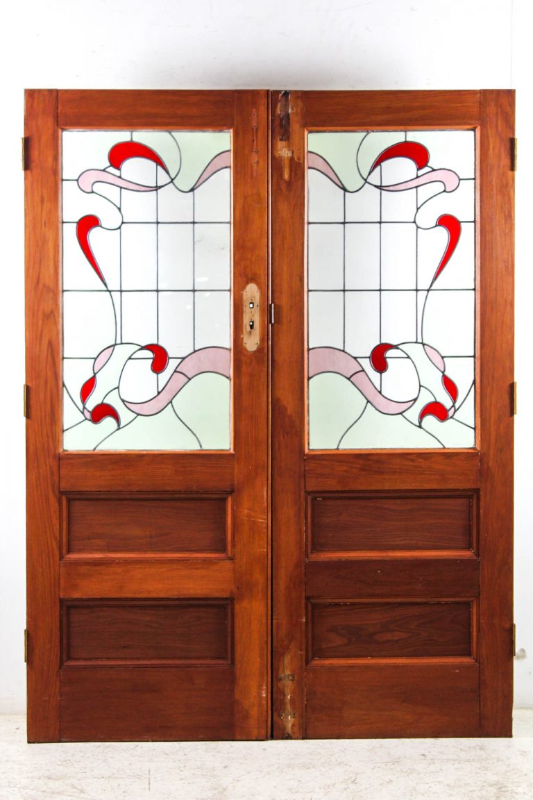 Leadlight Door Set | Renovators Paradise Leadlight Door Set