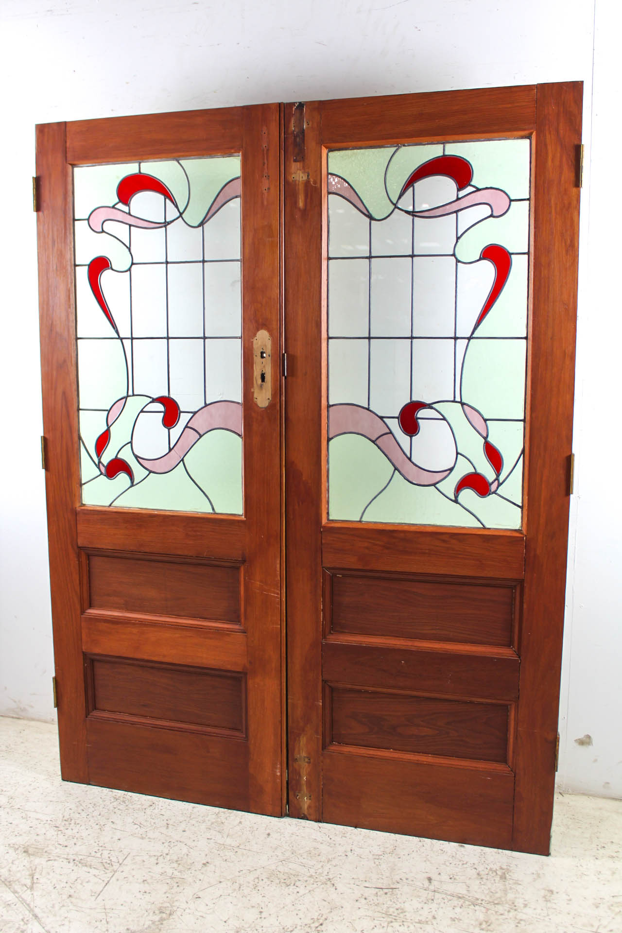 Leadlight Door Set | Renovators Paradise Leadlight Door Set