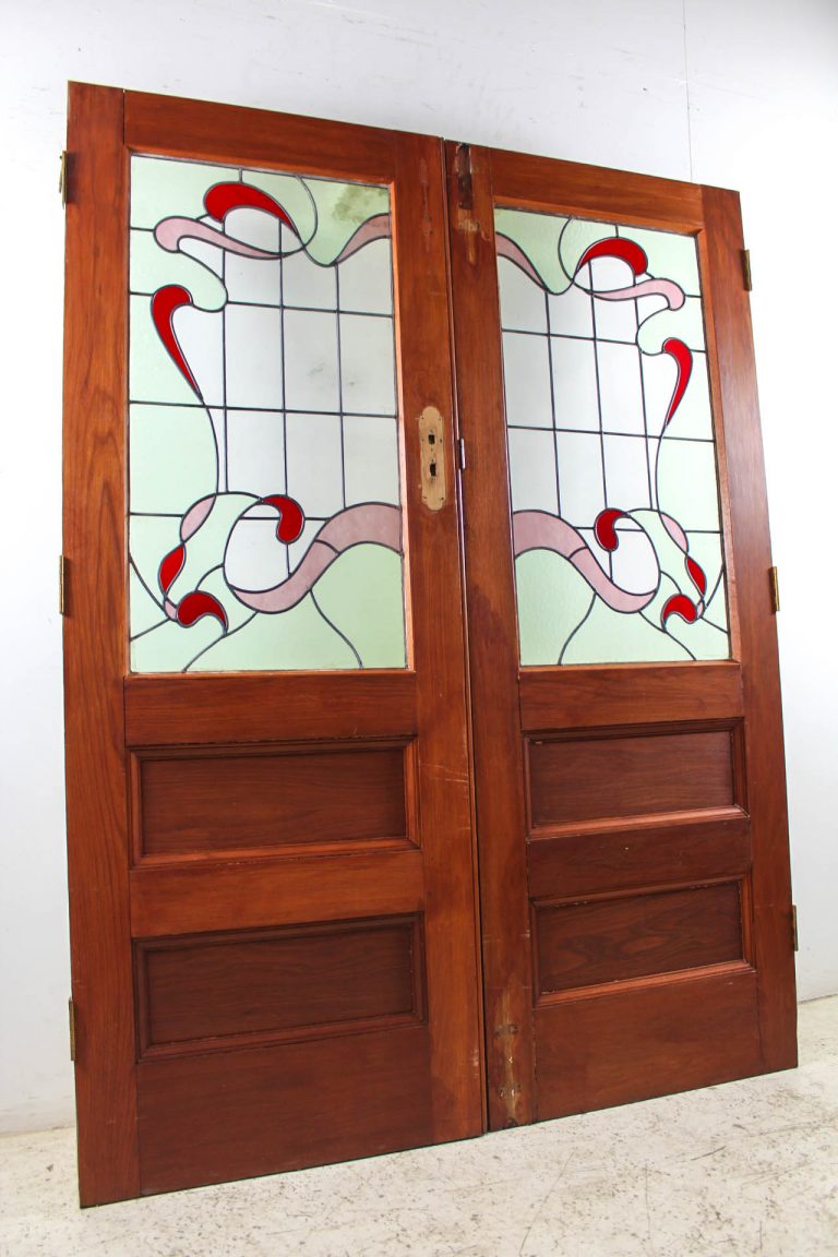 Leadlight Door Set | Renovators Paradise Leadlight Door Set