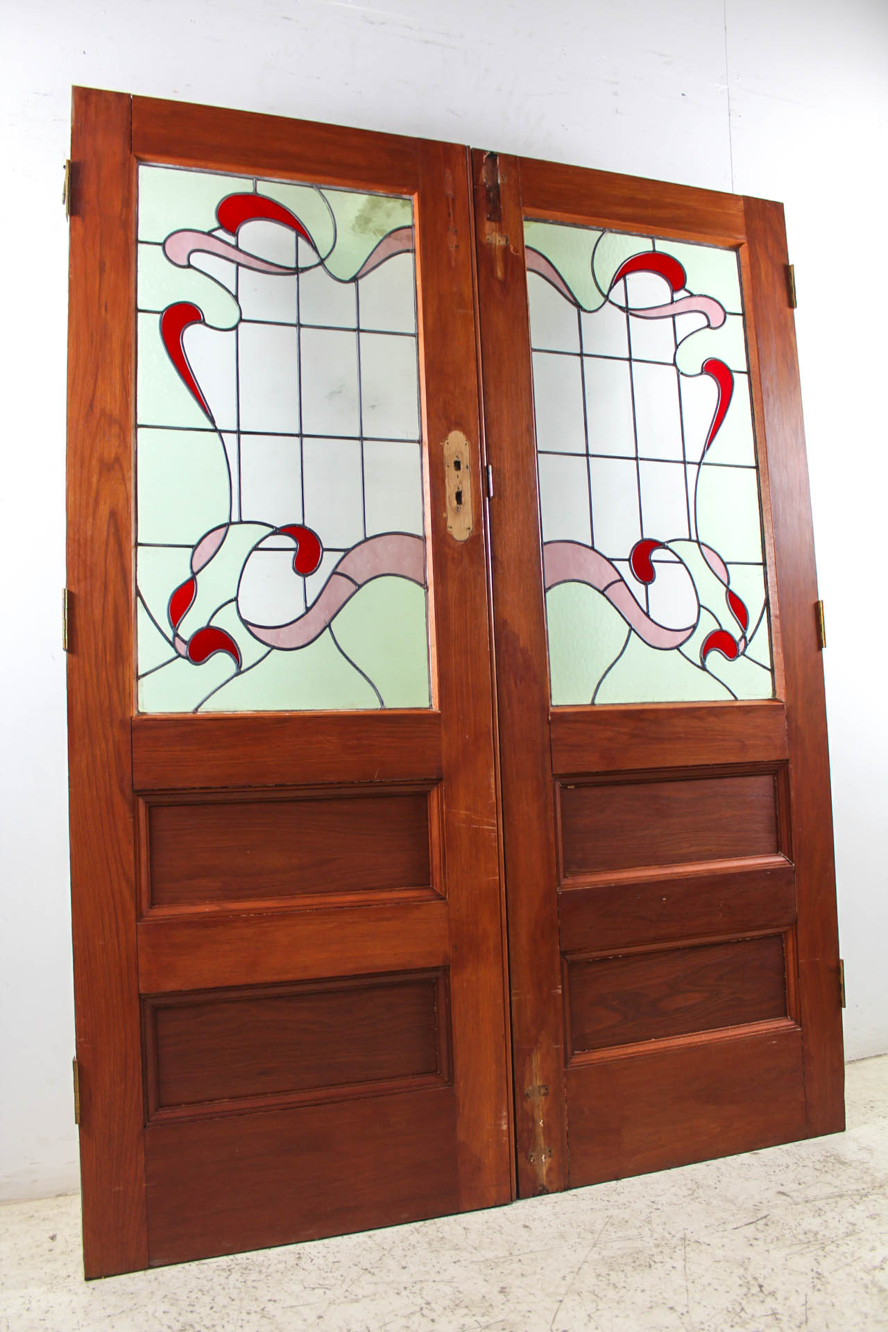 Leadlight Door Set | Renovators Paradise Leadlight Door Set