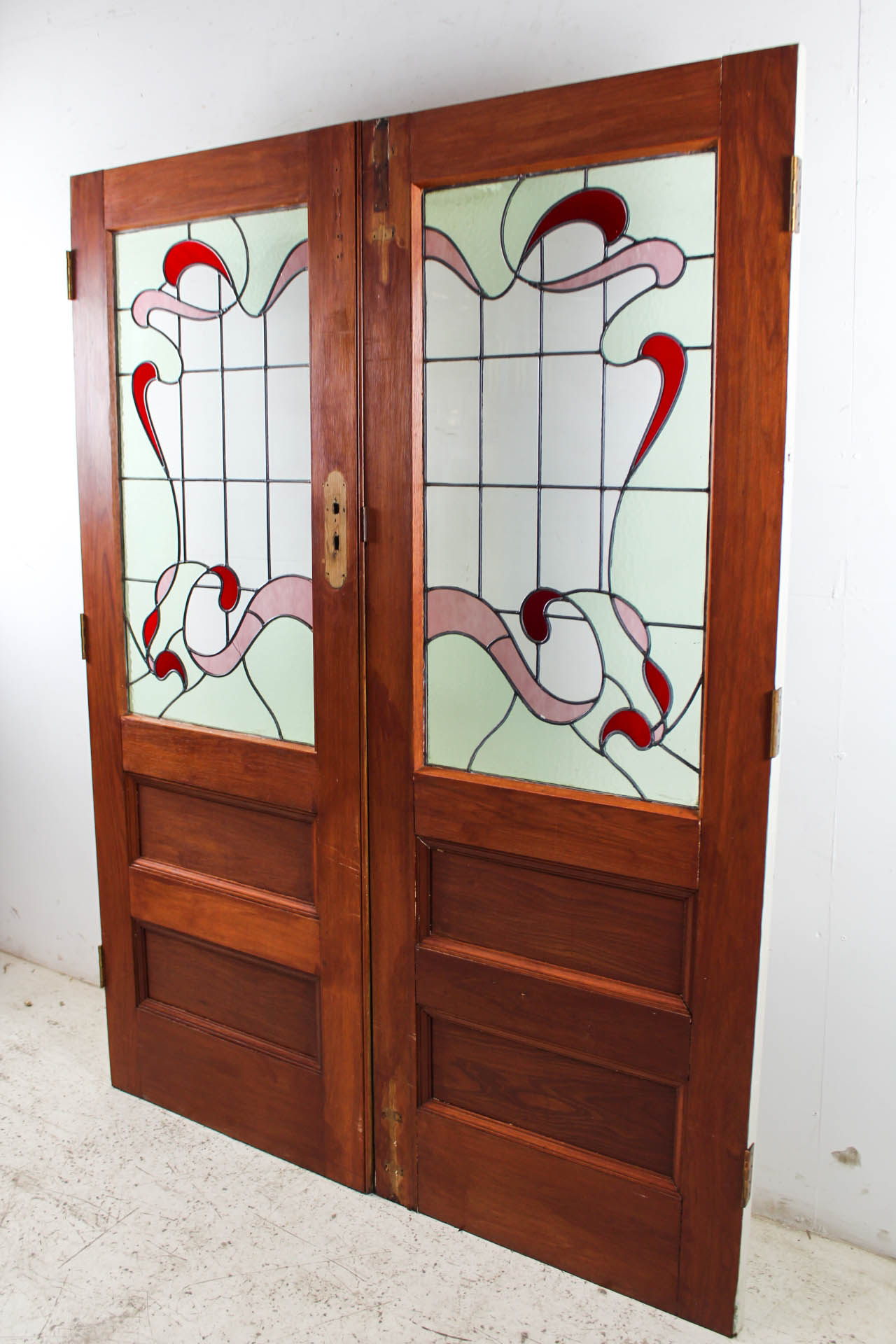 Leadlight Door Set | Renovators Paradise Leadlight Door Set