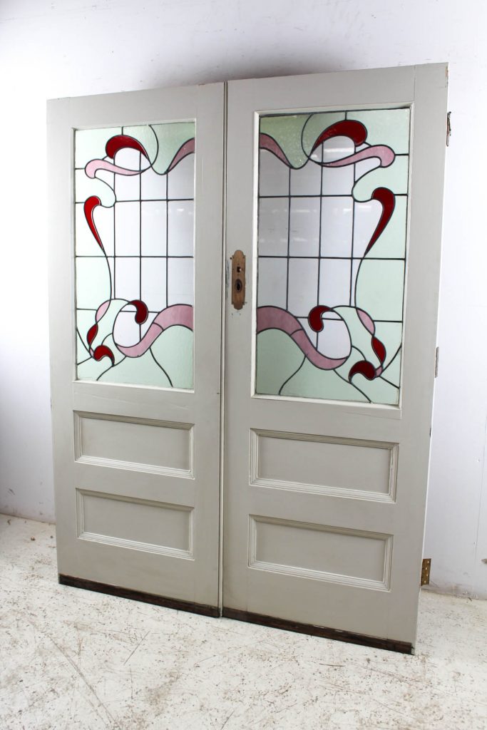 Leadlight Door Set | Renovators Paradise Leadlight Door Set