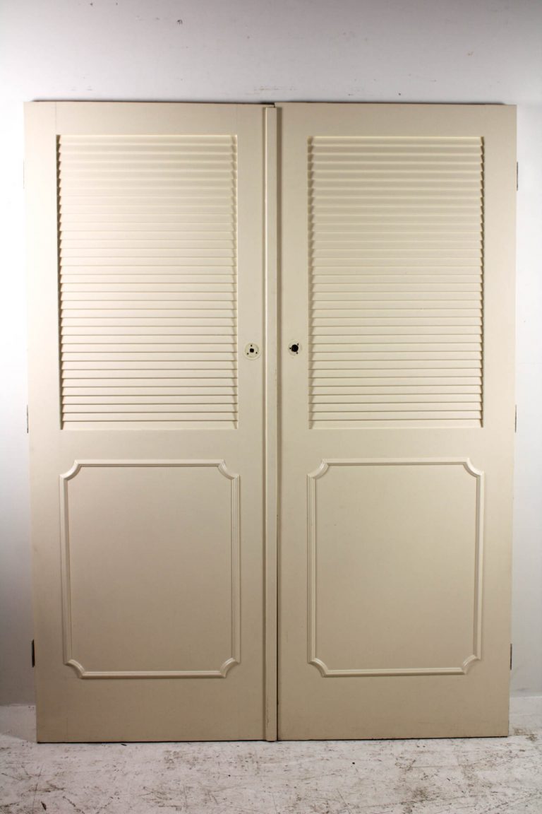 Heavy Louvre Door Sets | Renovators Paradise - Cheap Doors