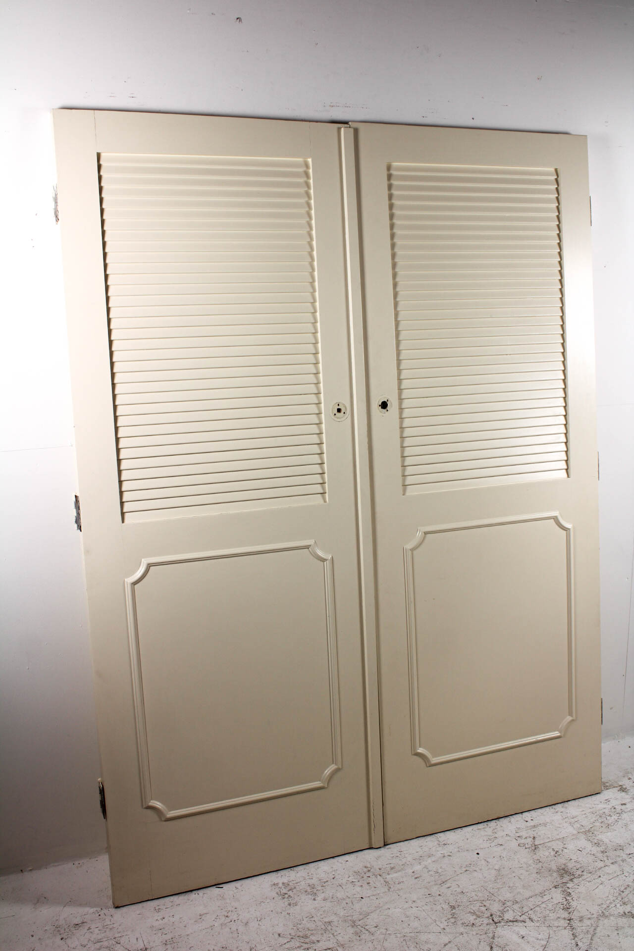 Heavy Louvre Door Sets | Renovators Paradise - Cheap Doors