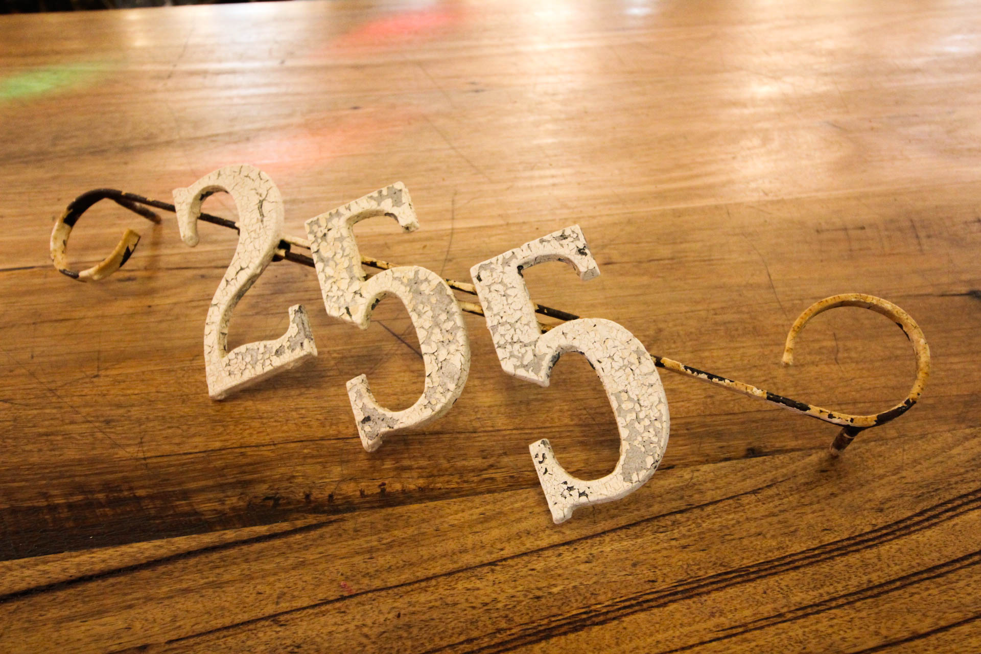 Number 255 | Renovators Paradise - recycled house numbers
