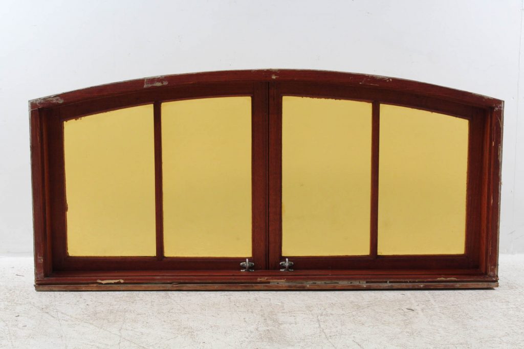 Amber Glass Arched Window | Renovators Paradise - Cheap Windows