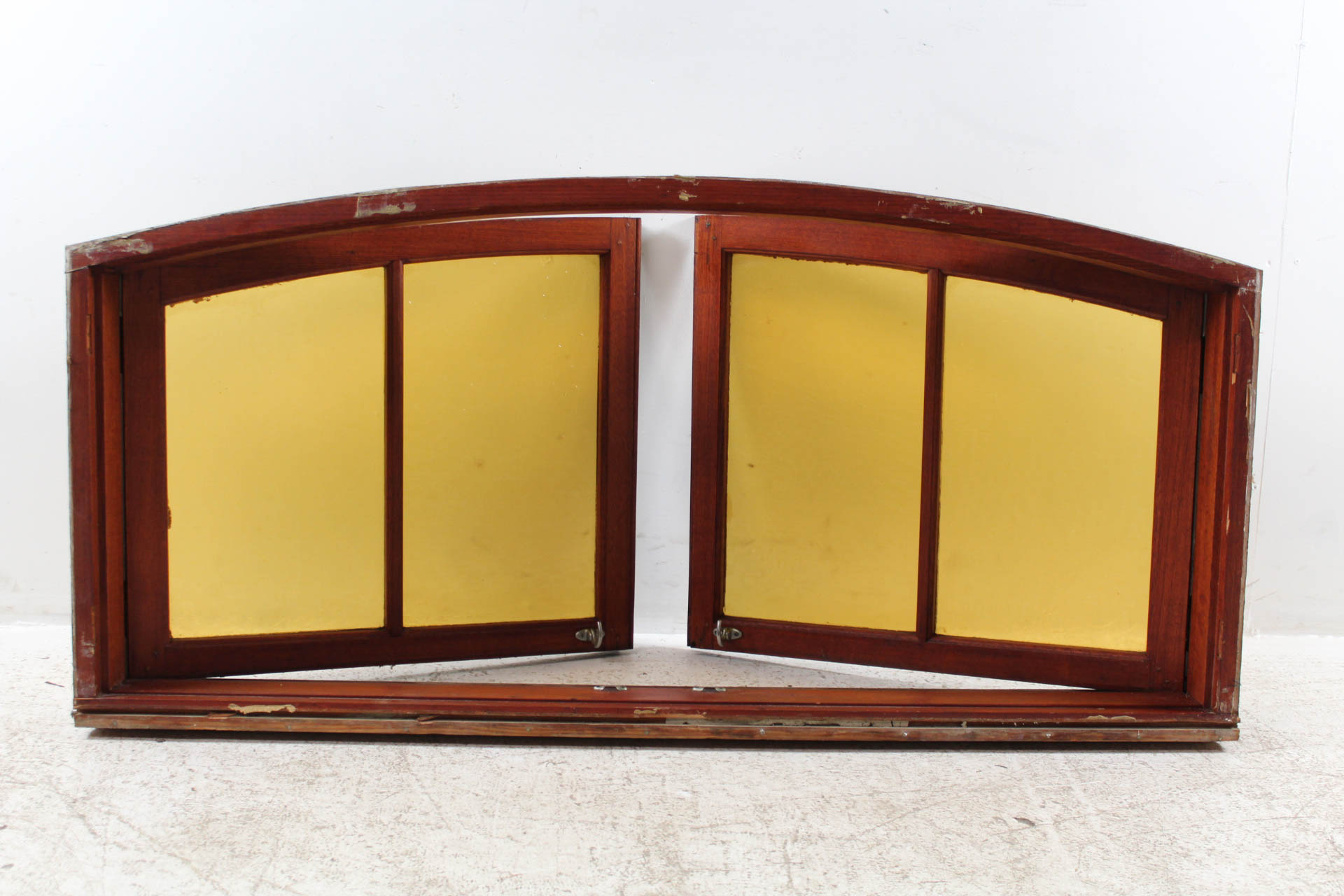 Amber Glass Arched Window | Renovators Paradise - Cheap Windows