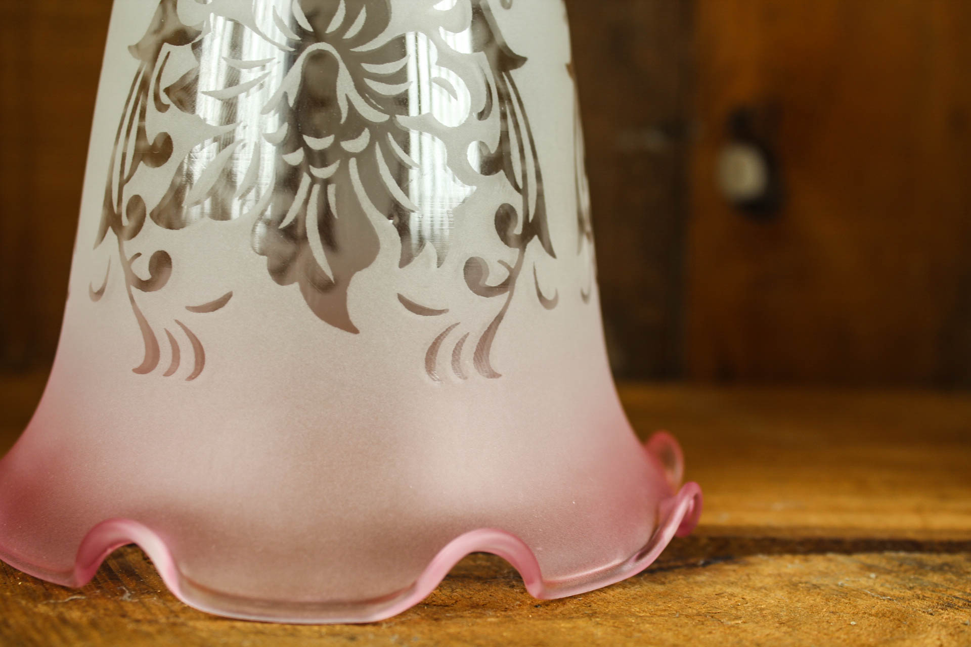 Pink Glass Shades | Renovators Paradise