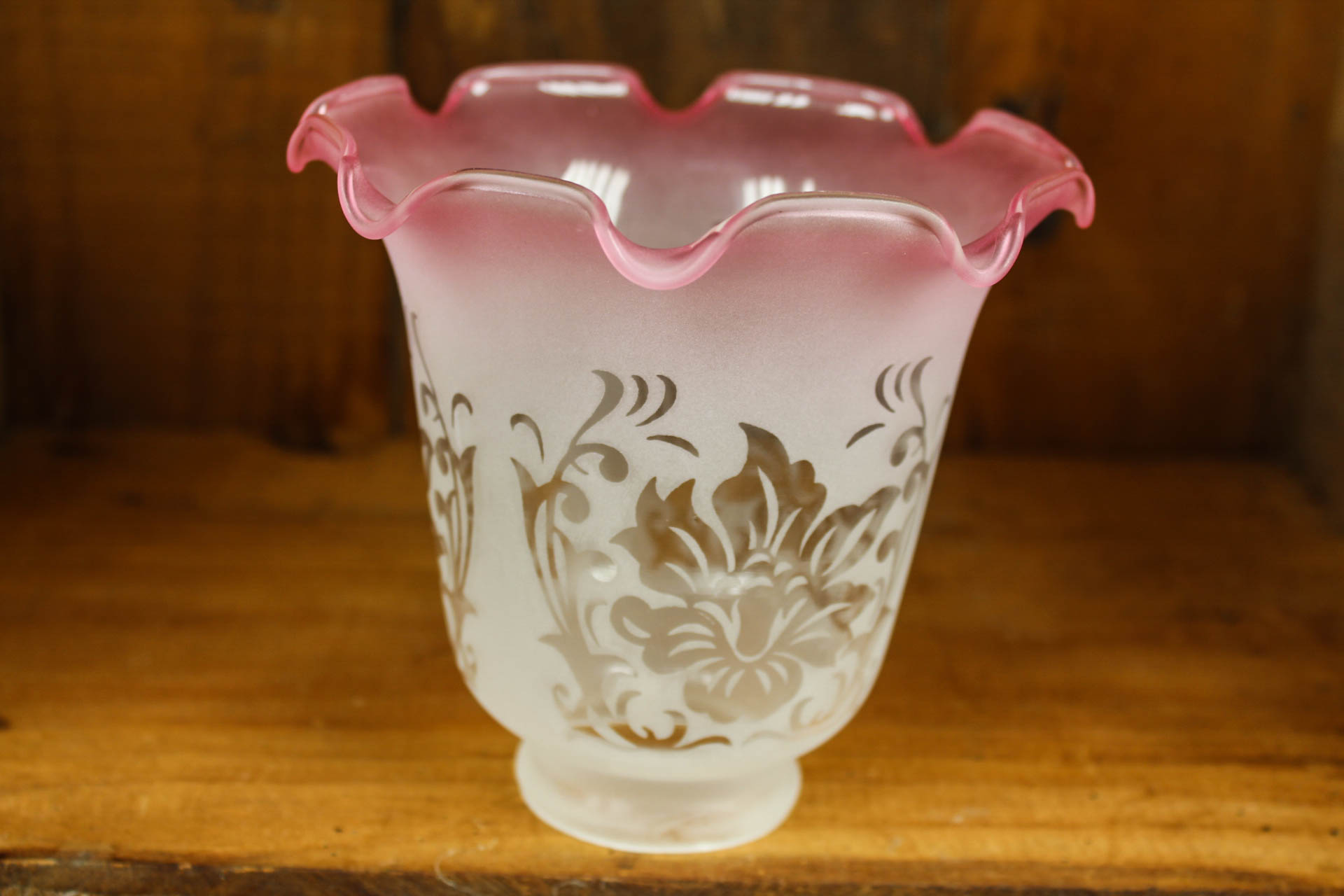 Pink Glass Shades | Renovators Paradise