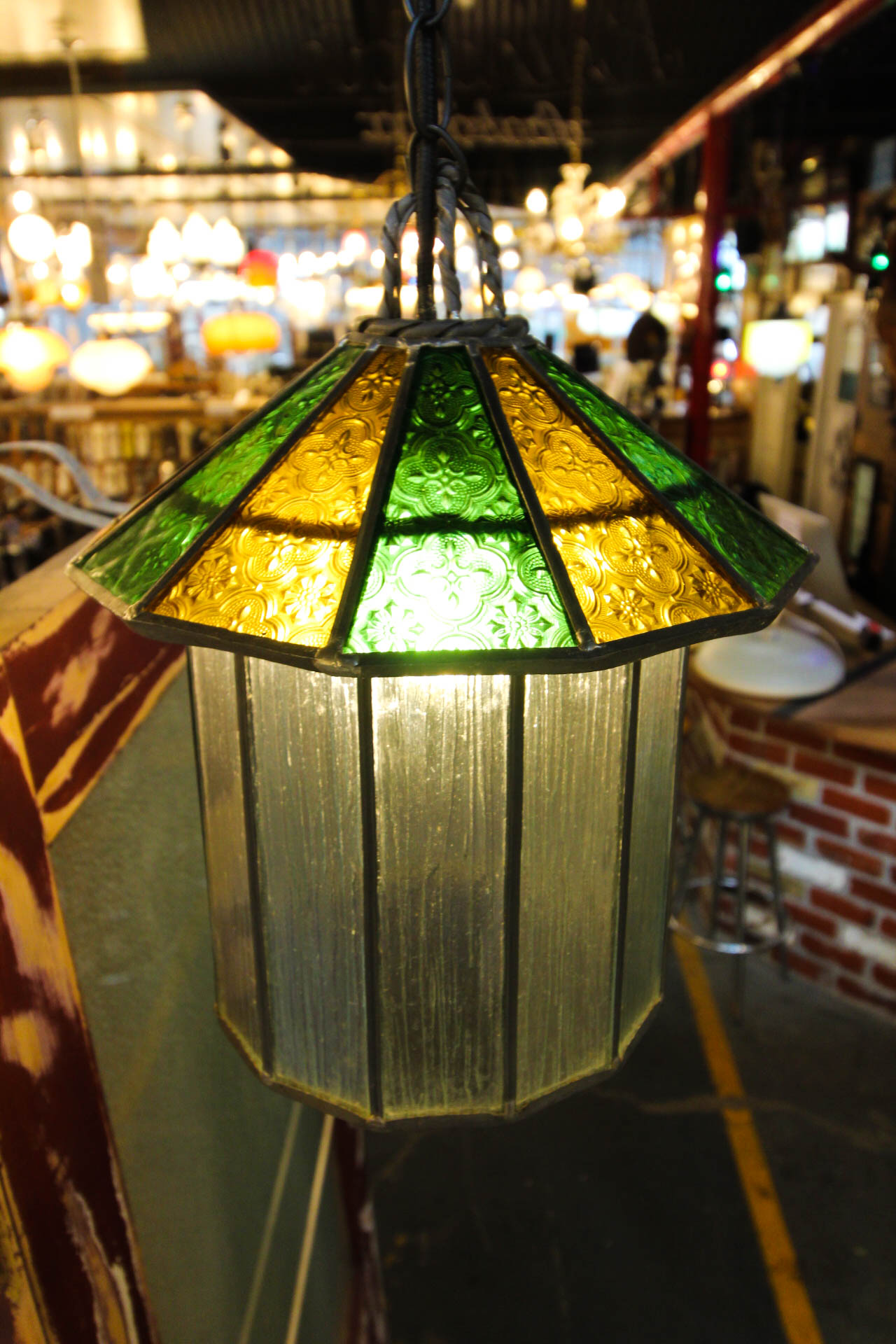 Leadlight Pendant Light | Renovators Paradise - Old Lighting