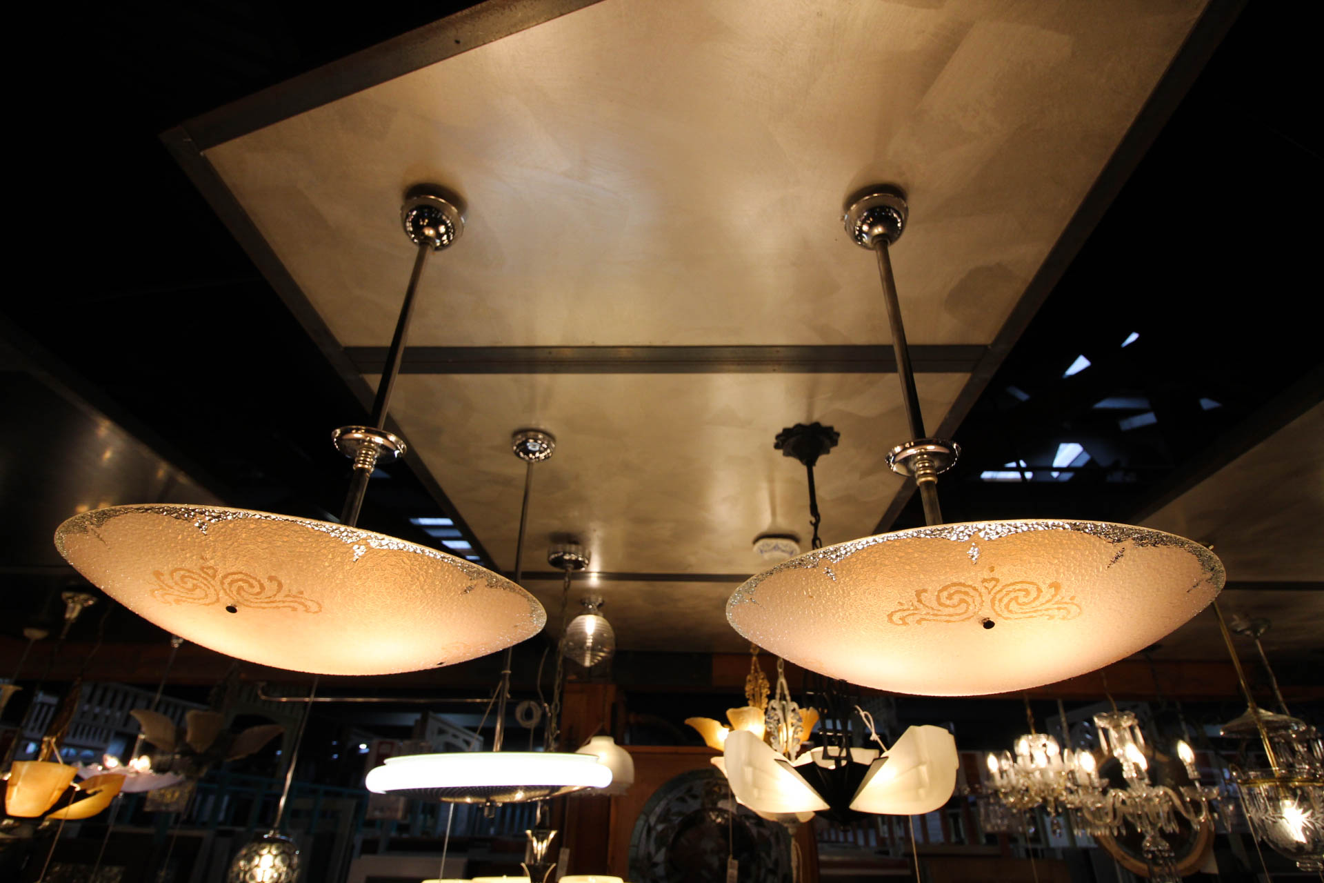 Vintage Deco Light Set | Renovators Paradise - Recycled Lights