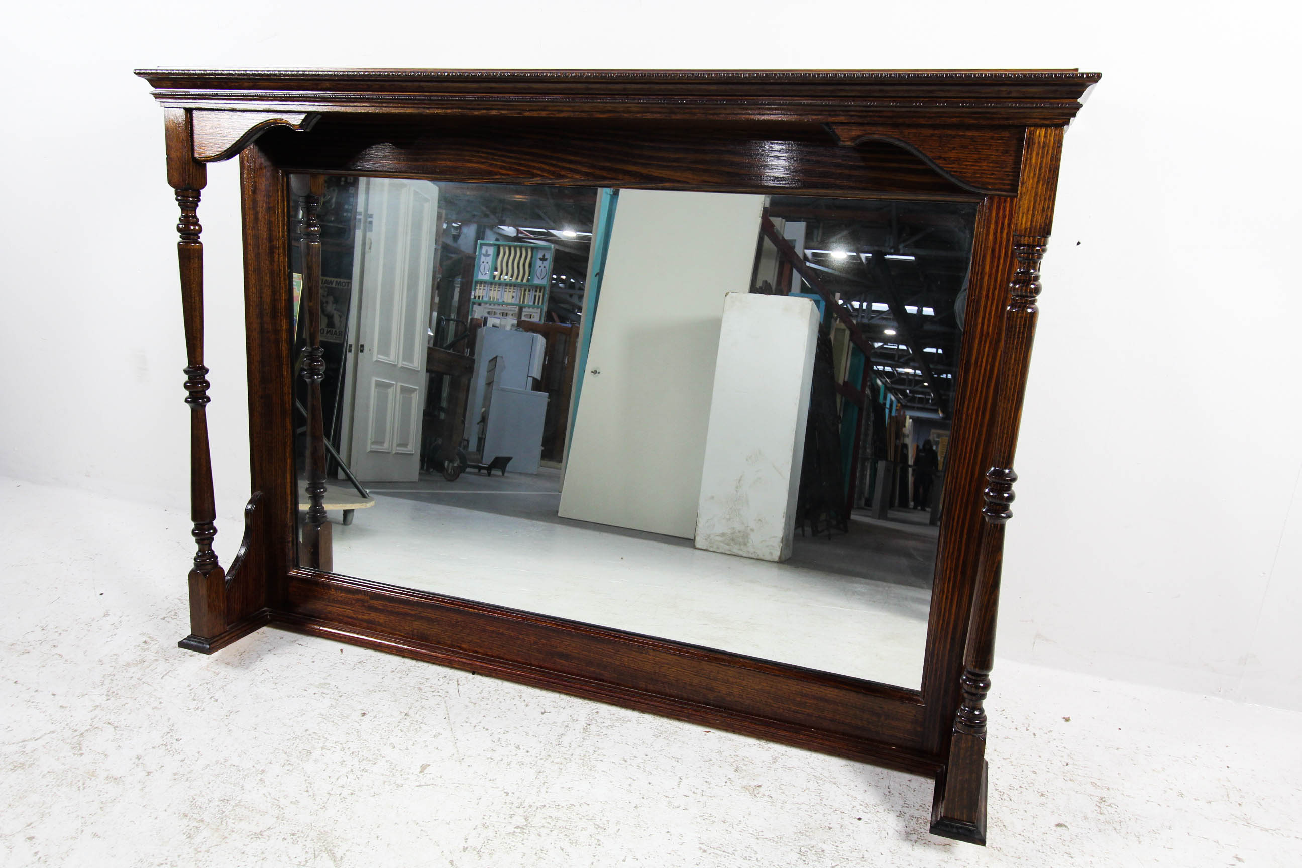 Stunning Over Mantle Mirror | Renovators Paradise - Mirrors