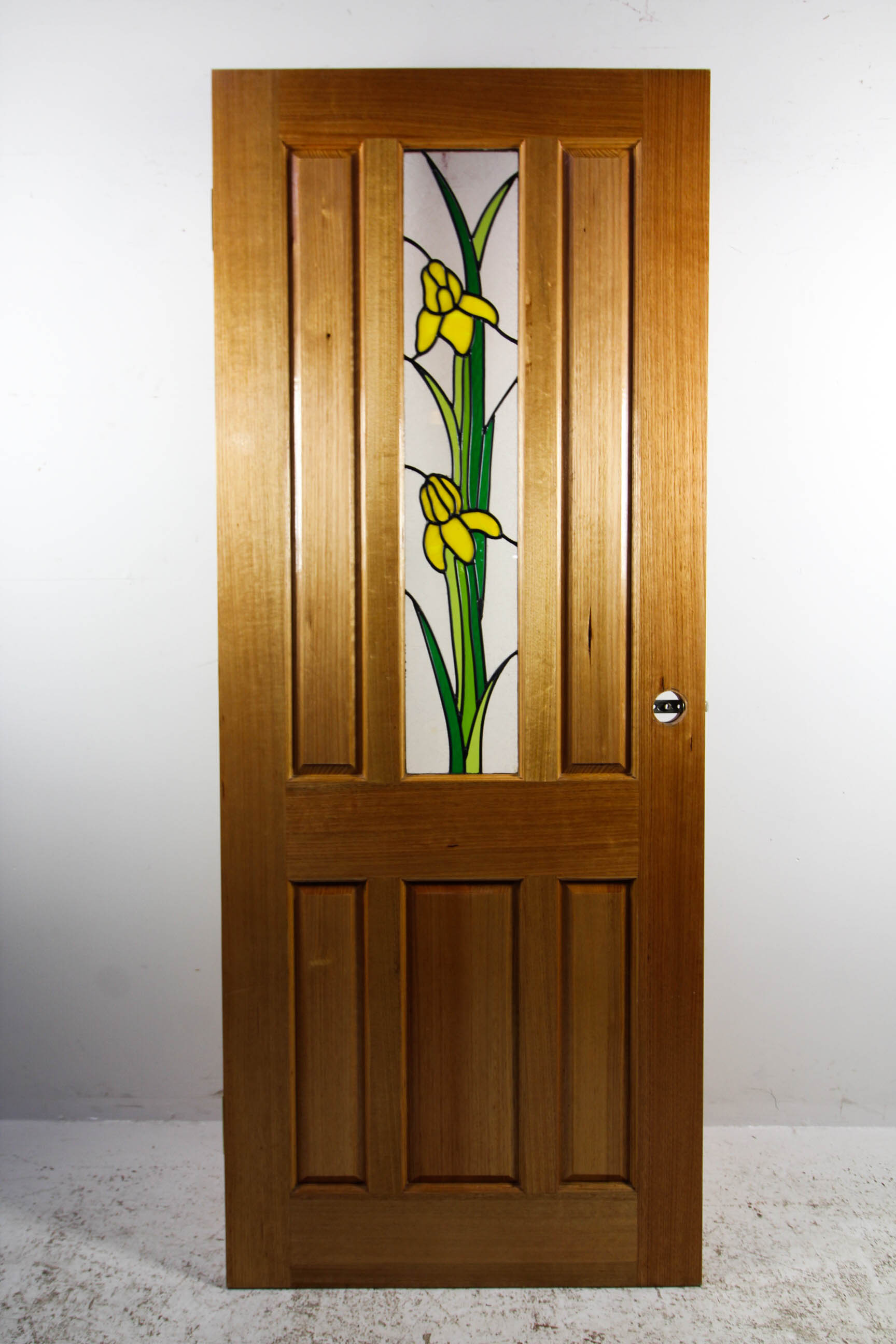 Contemporary Leadlight Door | Renovators Paradise