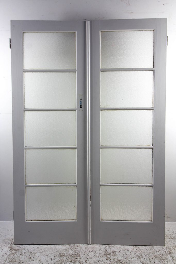 Granite Glass Door Set | Renovators Paradise - Recycled Doors