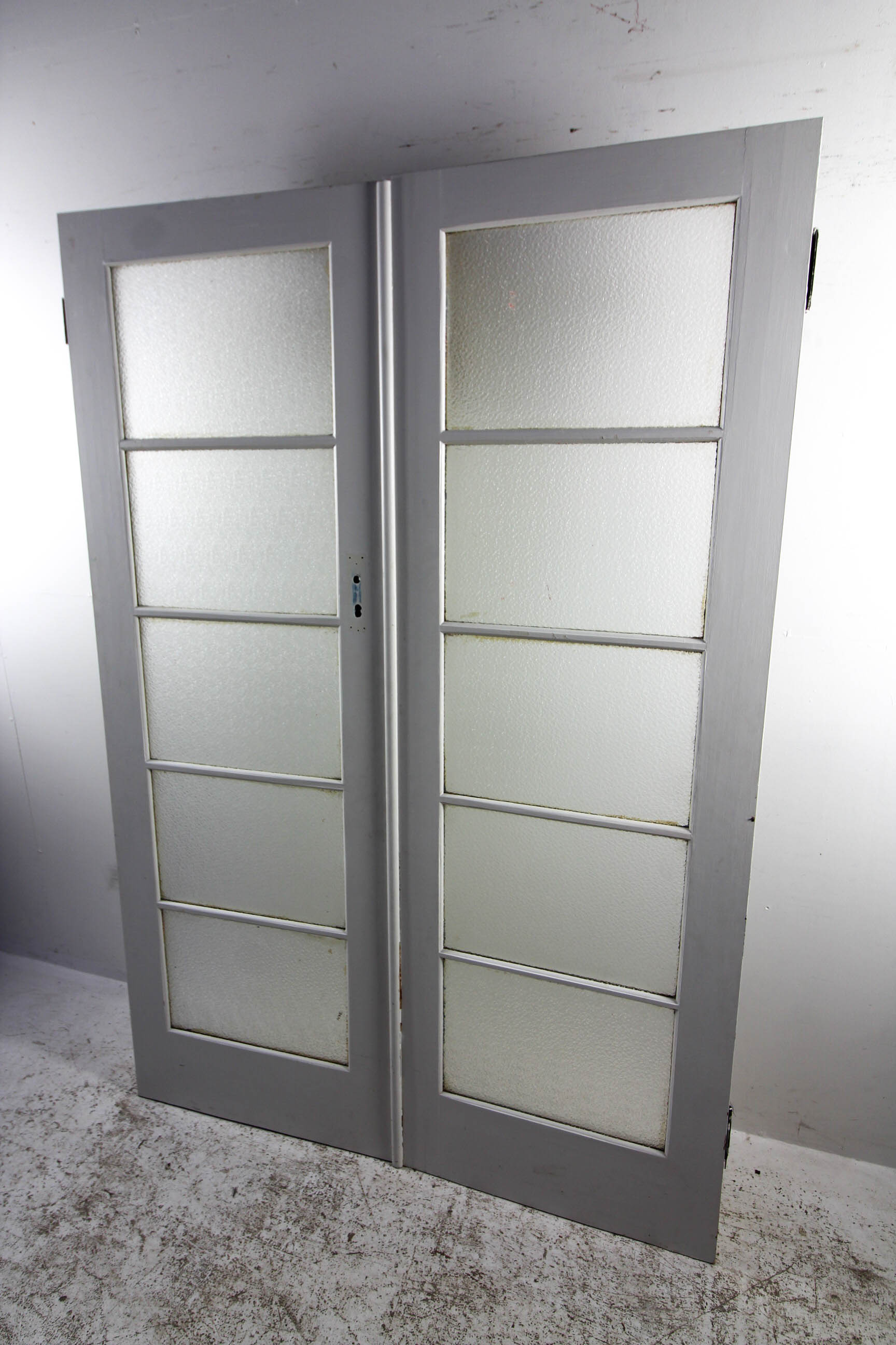 Granite Glass Door Set | Renovators Paradise - Recycled Doors