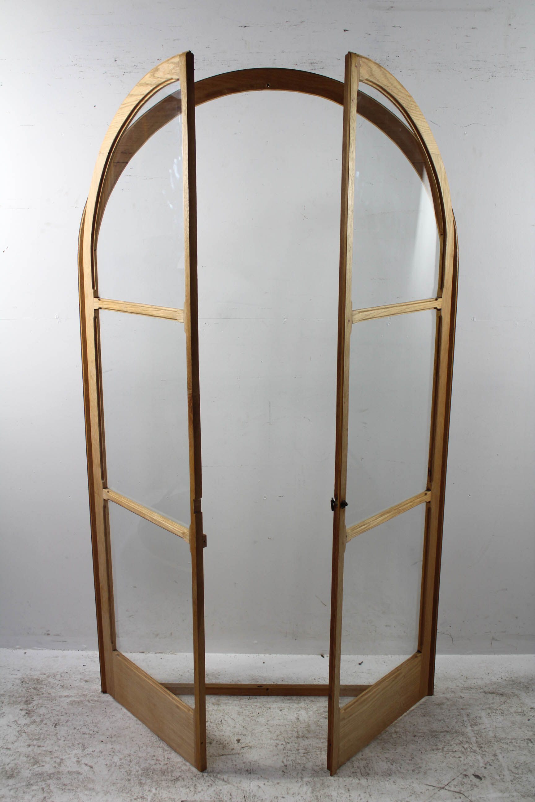 Framed Arched Glass Set | Renovators Paradise - Recycled