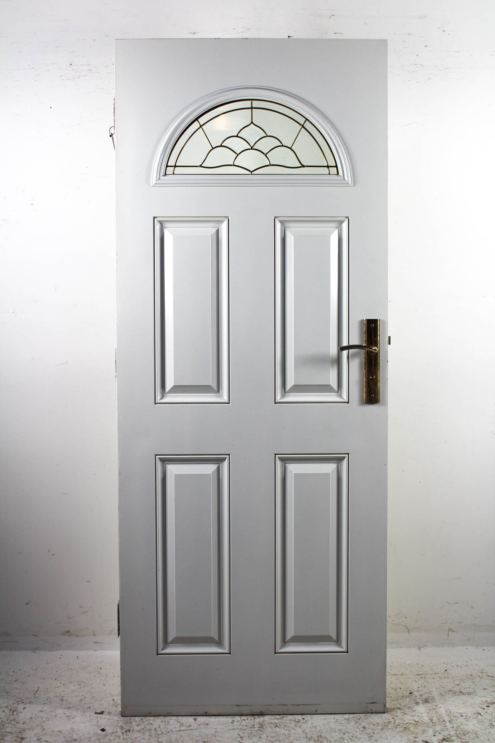 Modern Leadlight Front Door | Renovators Paradise Modern Leadlight