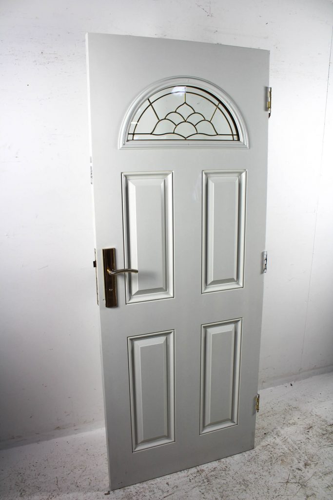 Modern Leadlight Front Door | Renovators Paradise Modern Leadlight