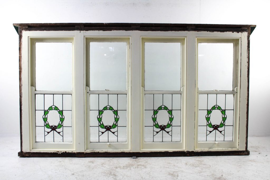 Stunning Quad Leadlight Window | Renovators Paradise - Period Windows