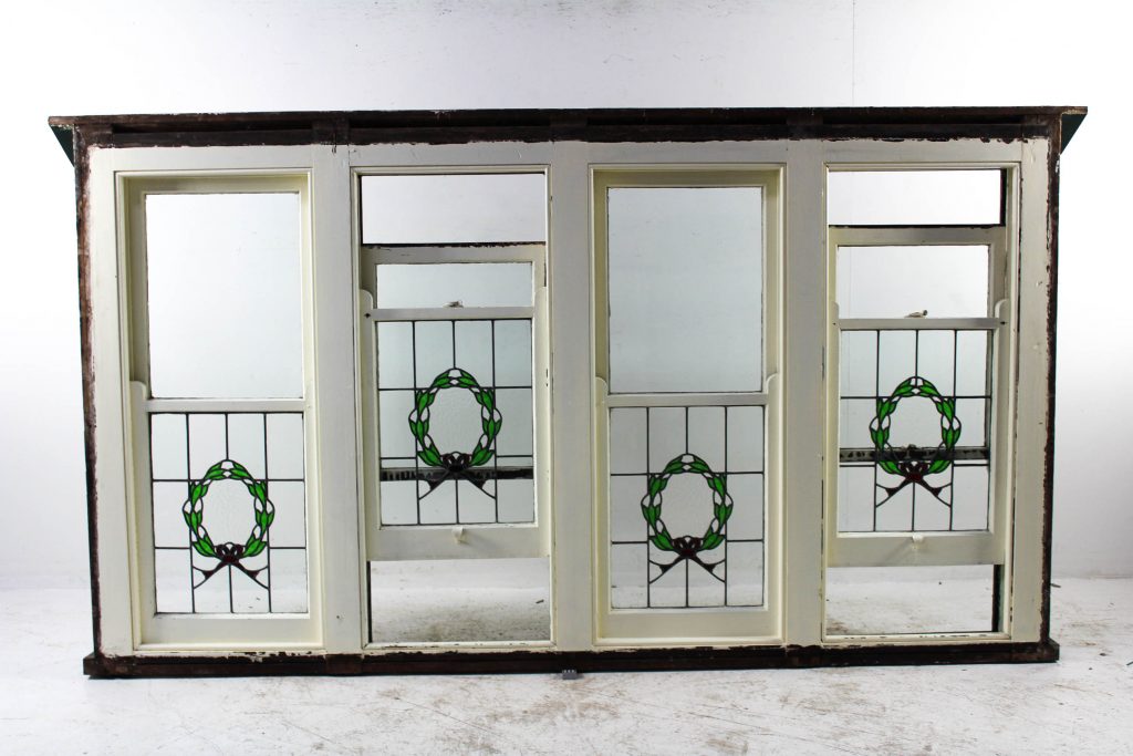 Stunning Quad Leadlight Window | Renovators Paradise - Period Windows