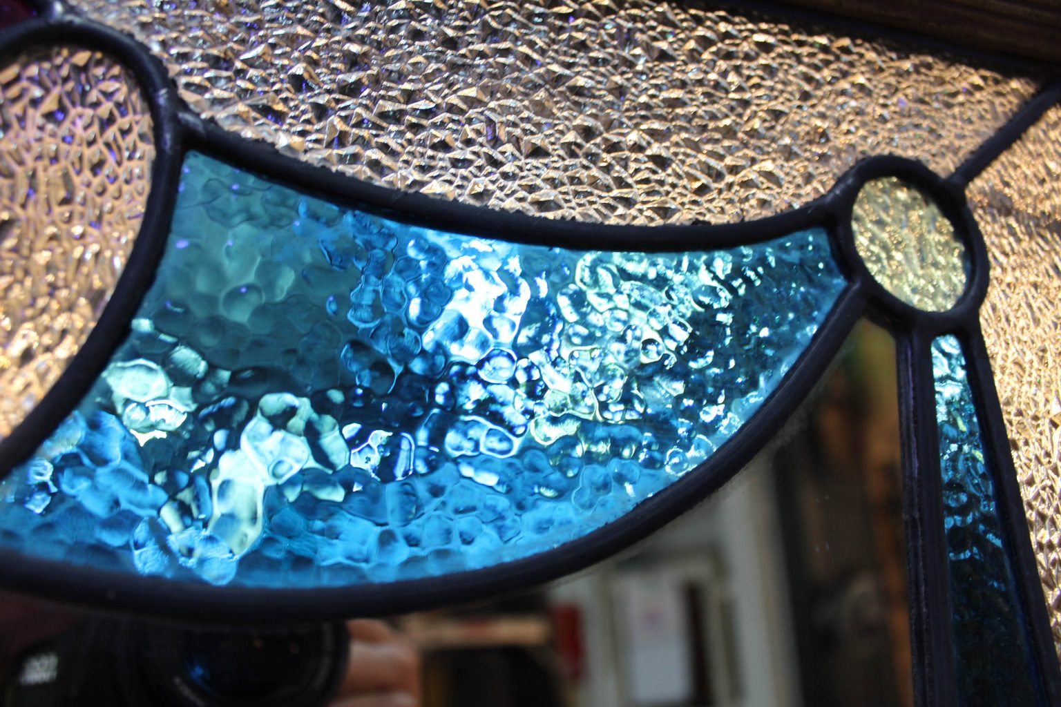 Leadlight Feature Mirror | Renovators Paradise - Rustic