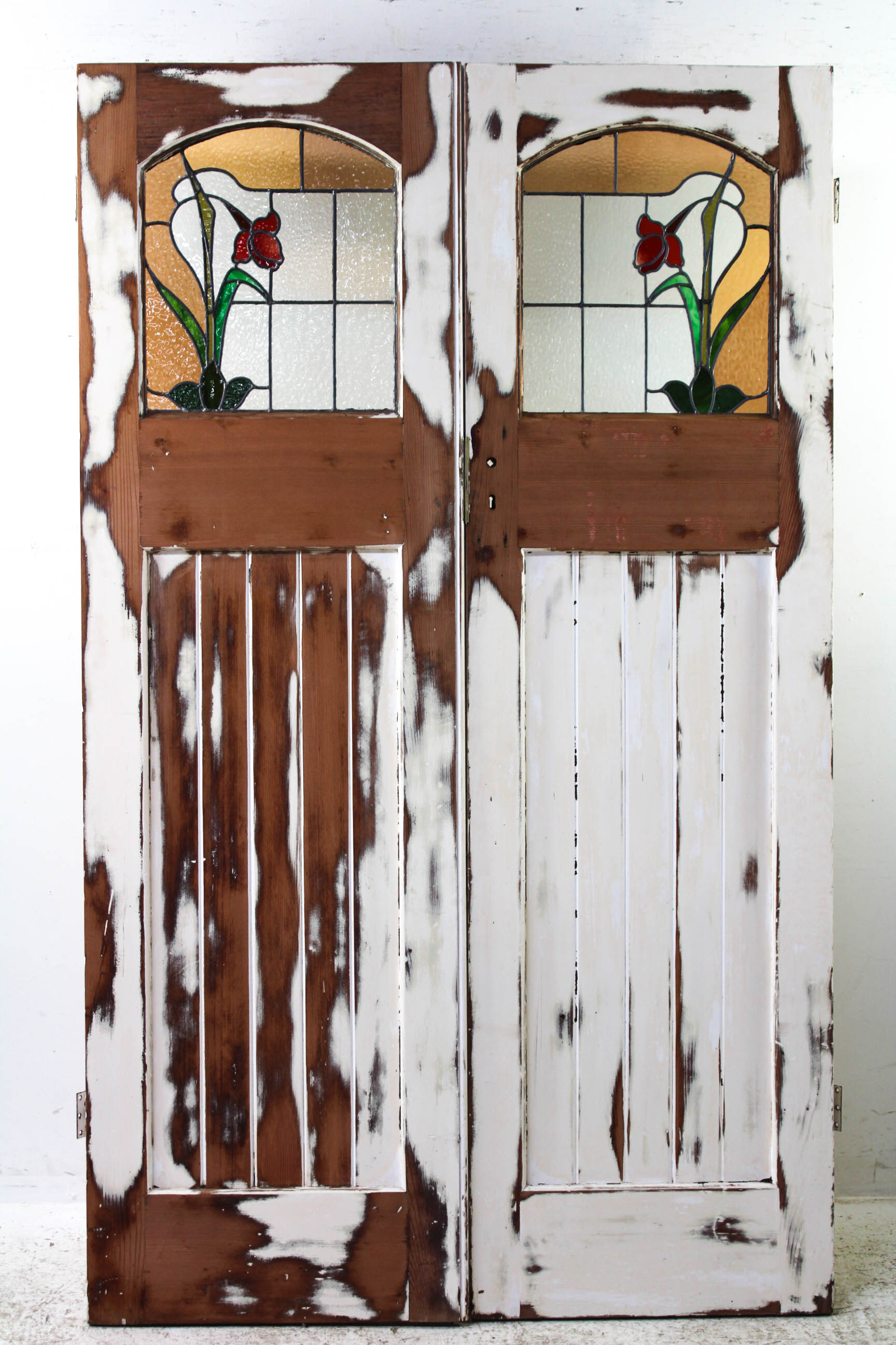 Dashing Leadlight Door Sets | Renovators Paradise - Recycled
