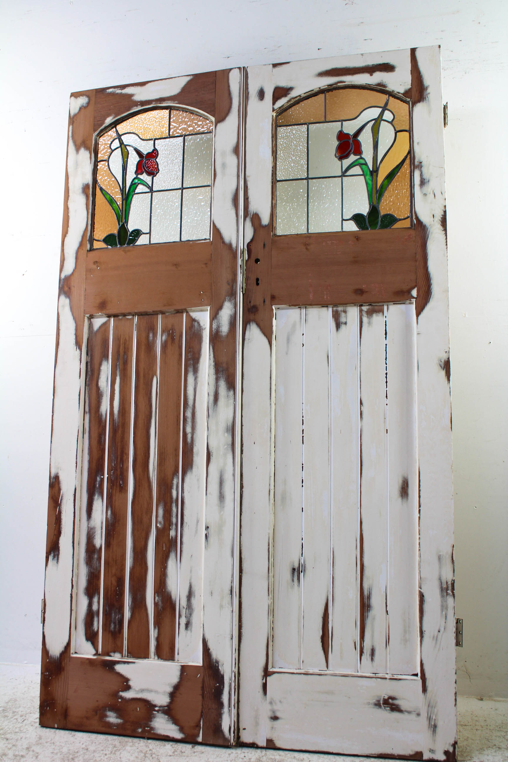 Dashing Leadlight Door Sets | Renovators Paradise - Recycled