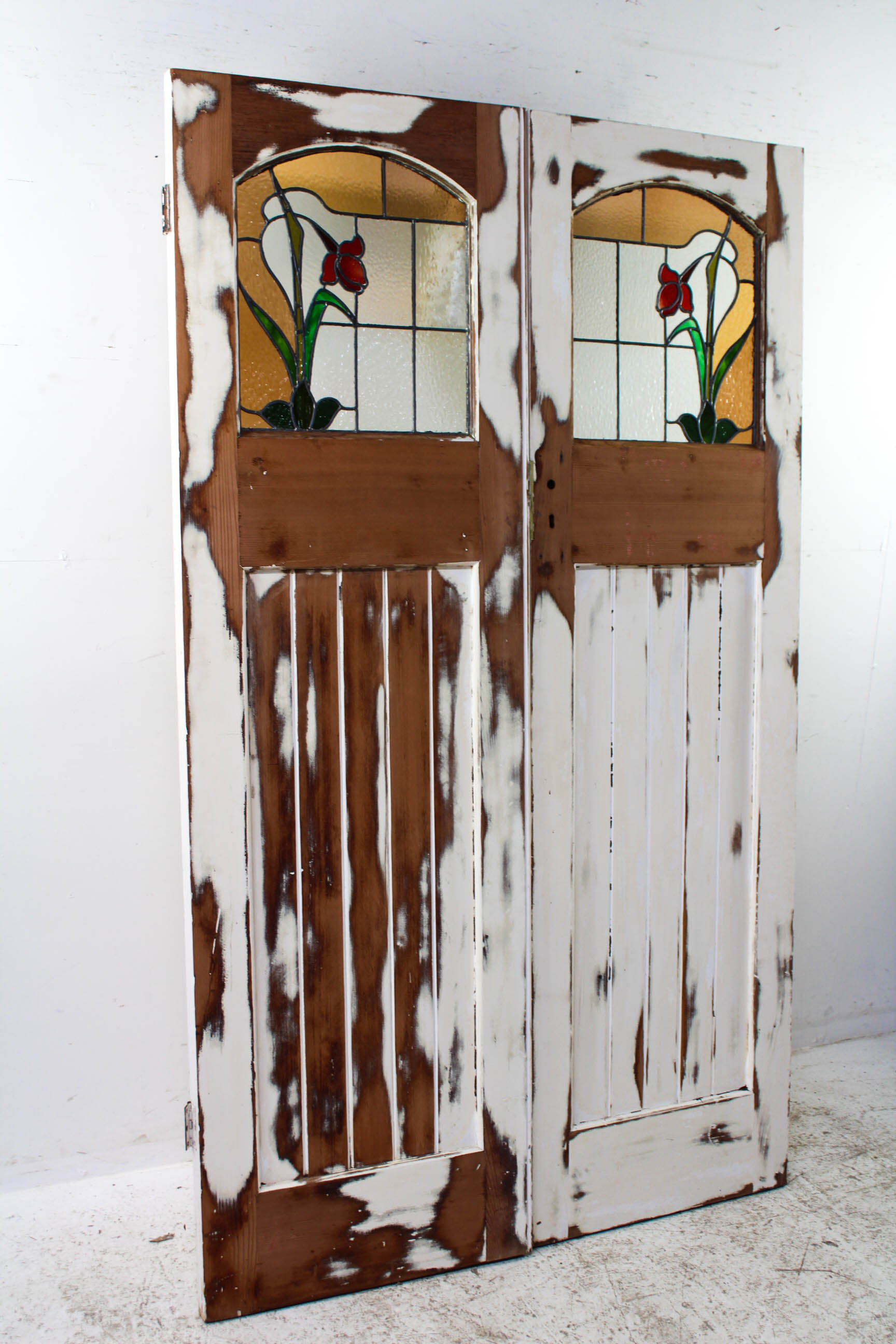 Dashing Leadlight Door Sets | Renovators Paradise - Recycled