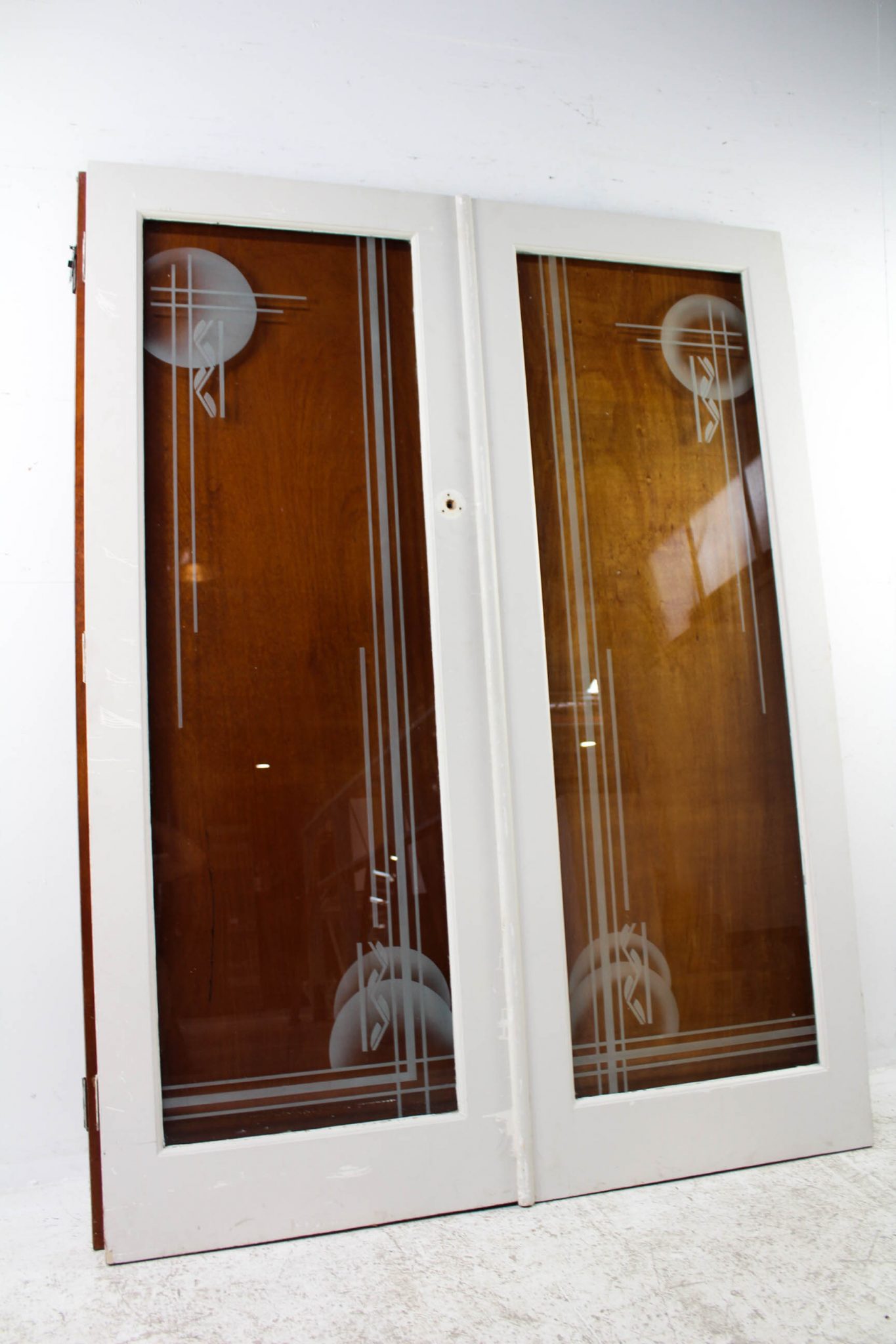 Glen Iris Etched Doors | Renovators Paradise - Recycled Doors
