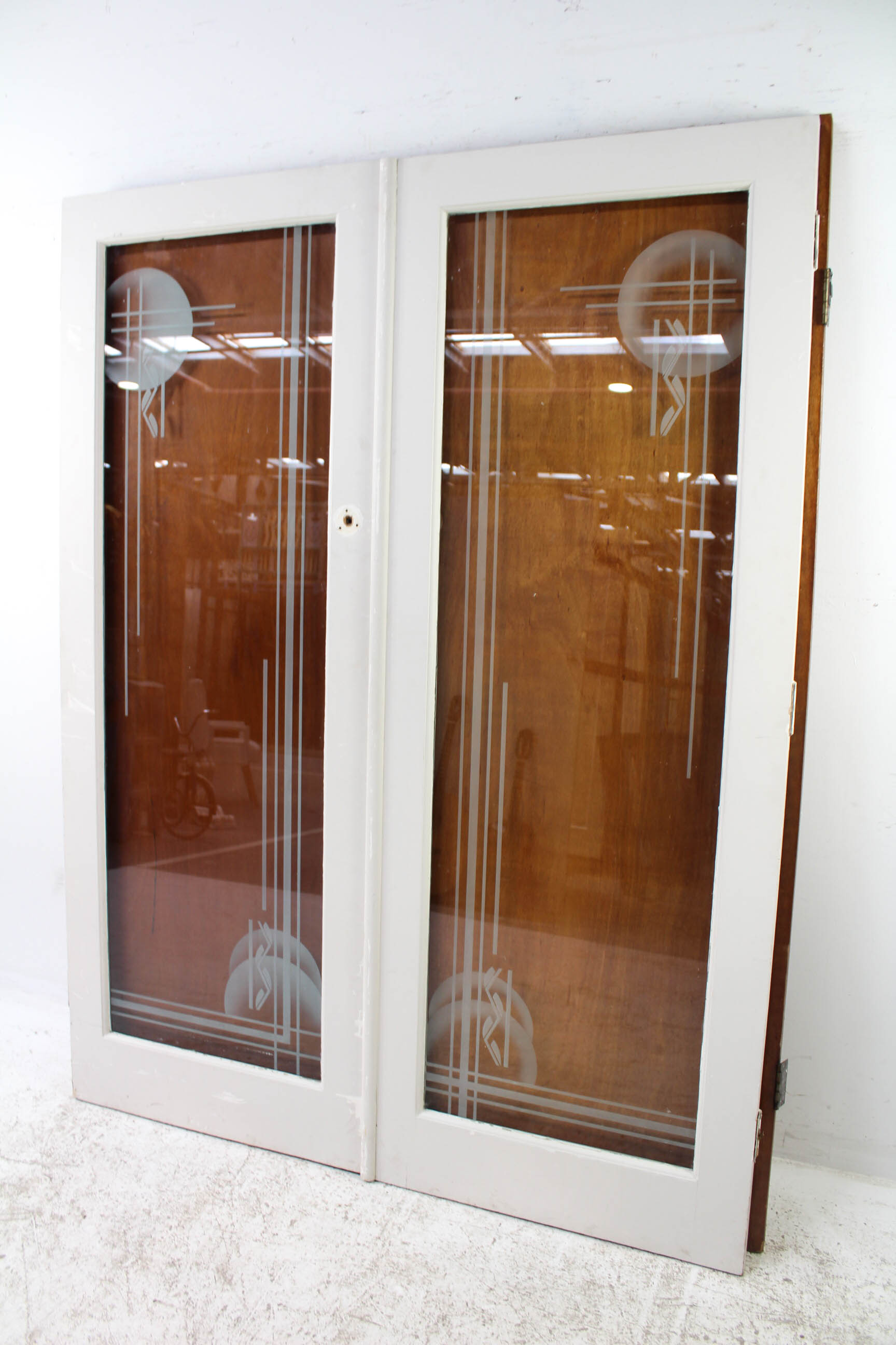 Glen Iris Etched Doors | Renovators Paradise - Recycled Doors