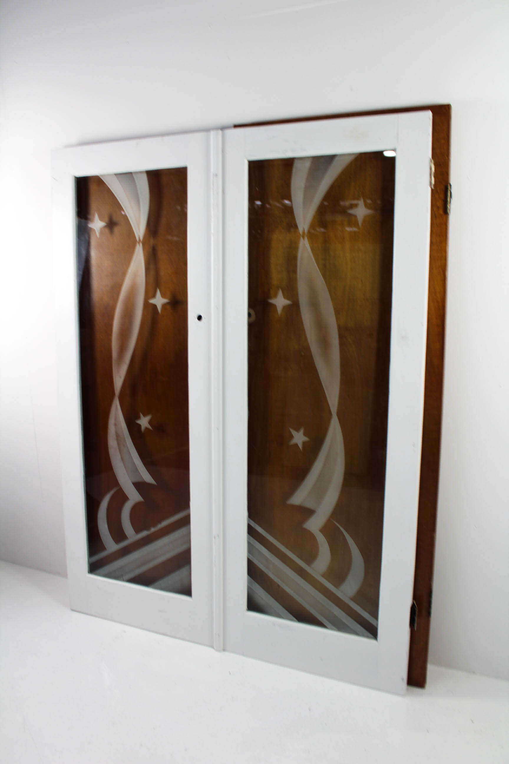 Etched Double Door Sets | Renovators Paradise - Period Doors