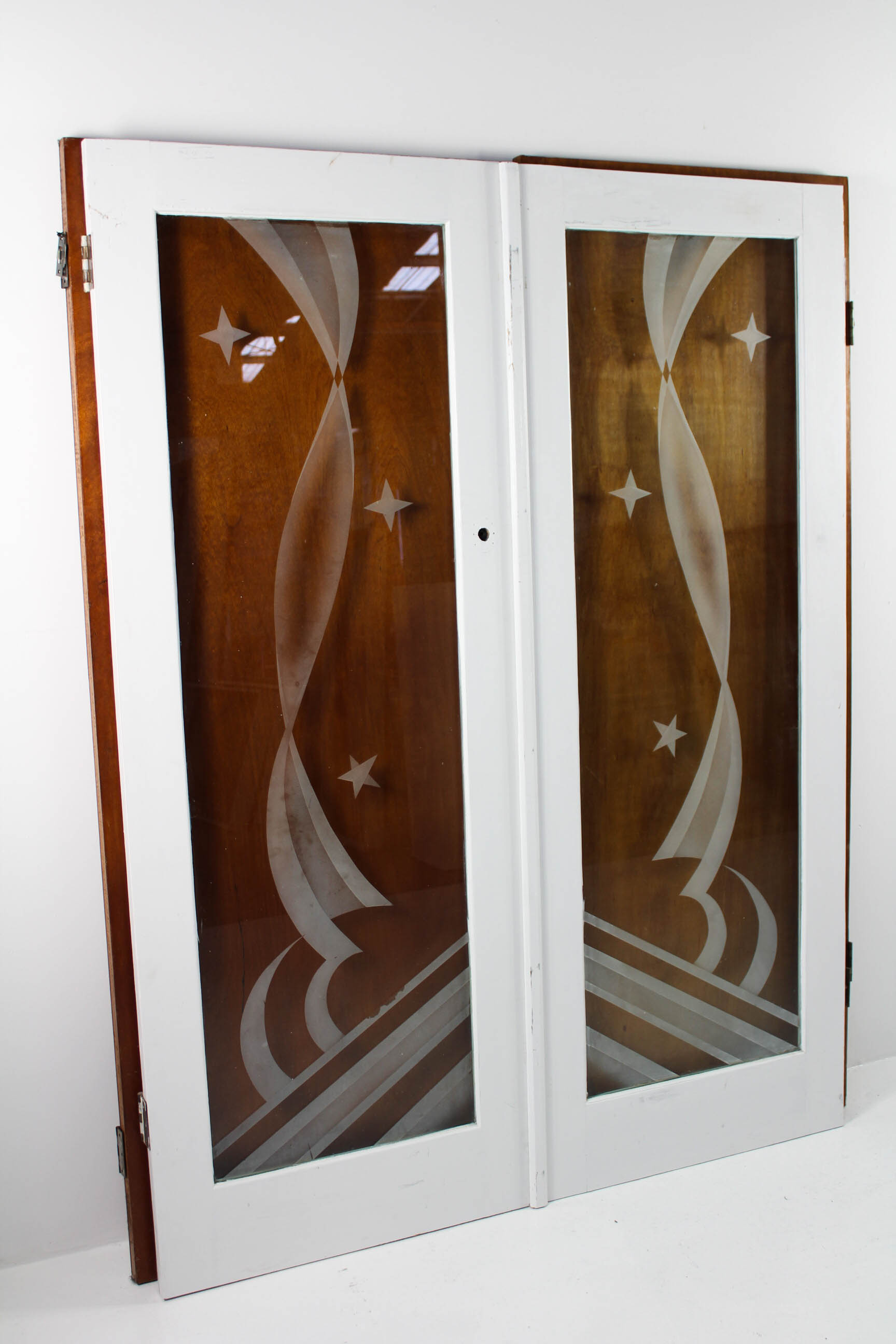 Etched Double Door Sets | Renovators Paradise - Period Doors