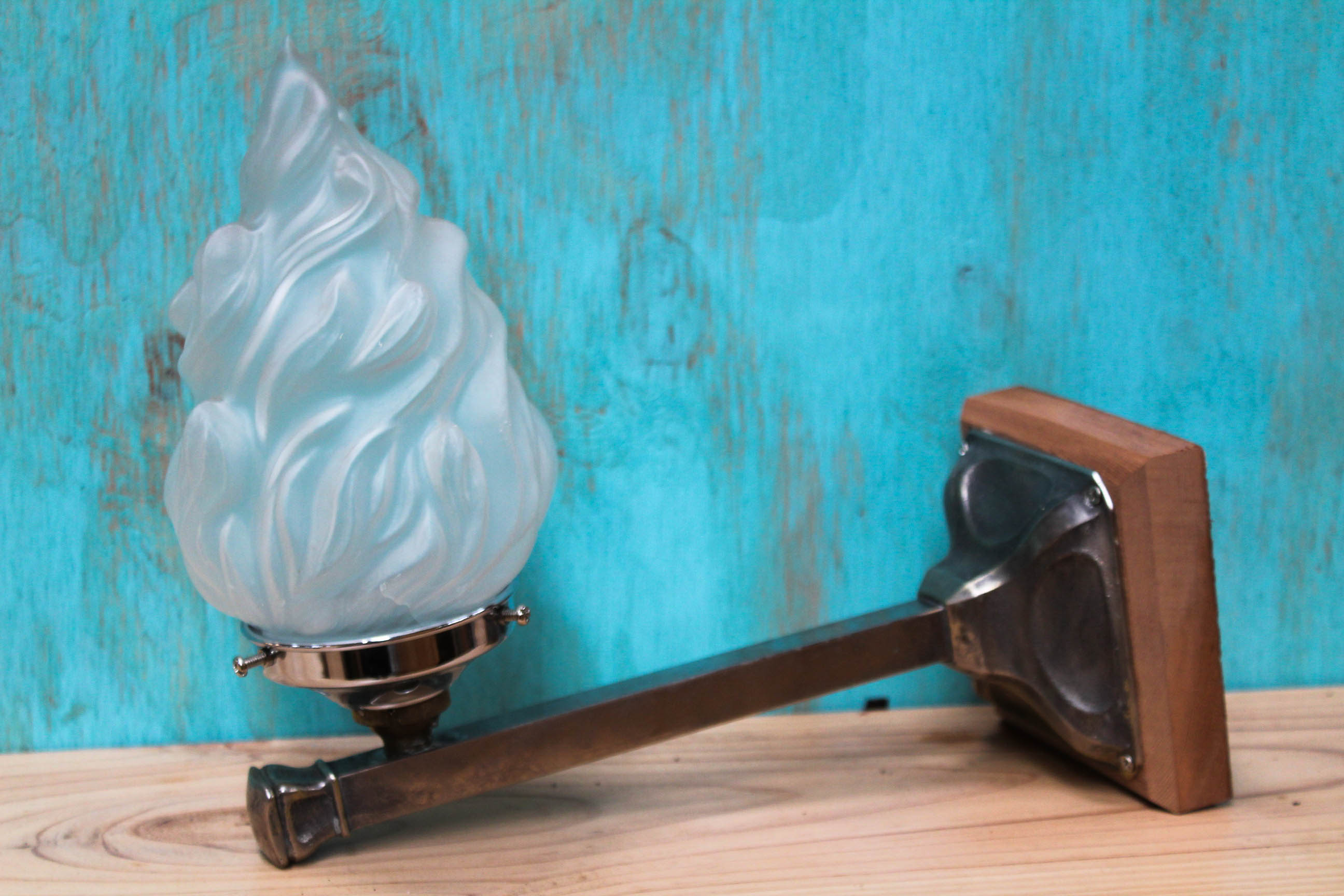 Art Deco Flame Sconce | Renovators Paradise Art Deco Flame Sconce