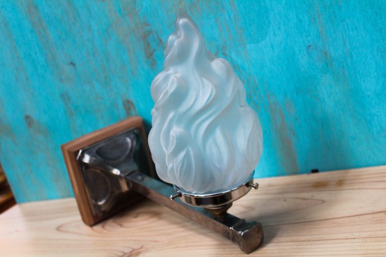 Art Deco Flame Sconce | Renovators Paradise Art Deco Flame Sconce