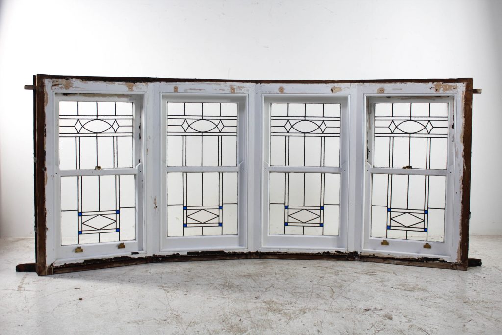 Deco Leadlight Bay Window | Renovators Paradise - Period windows