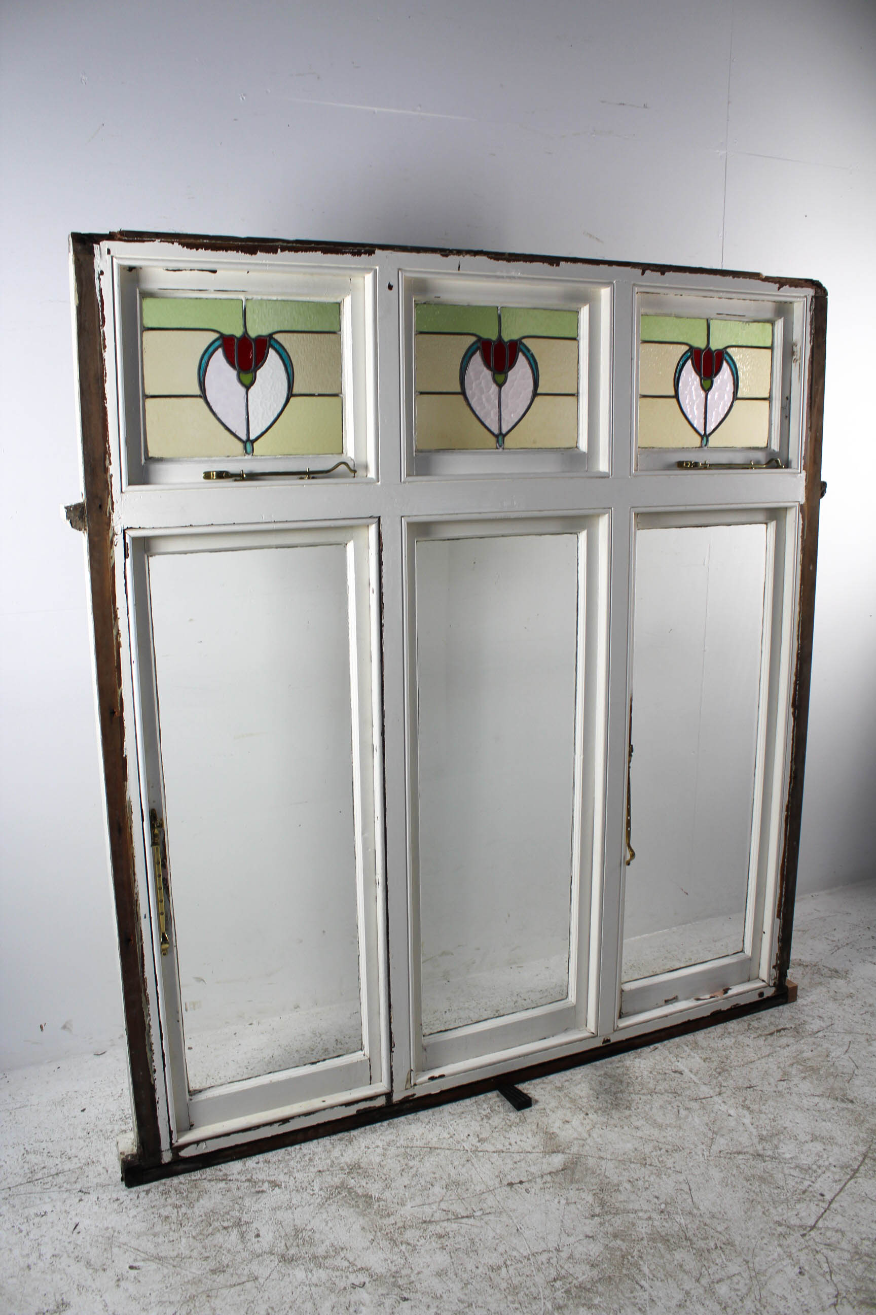 Canterbury Leadlight Casement | Renovators Paradise - Period Windows