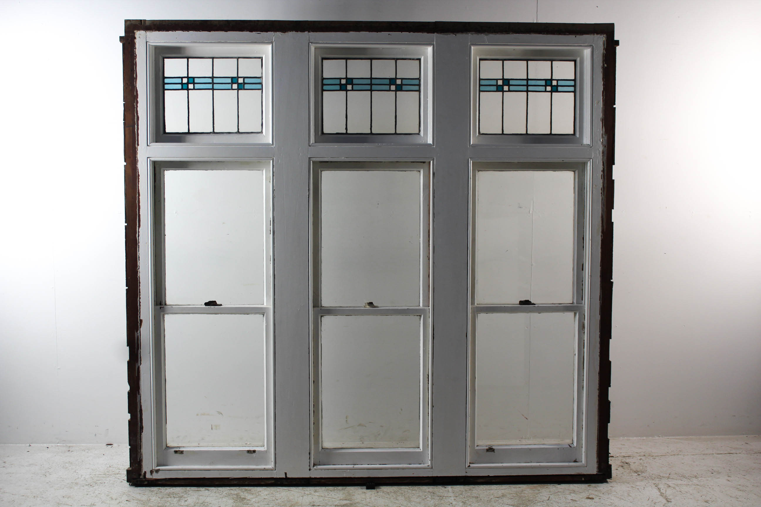 Kew Triple Leadlight Window | Renovators Paradise Triple Leadlight