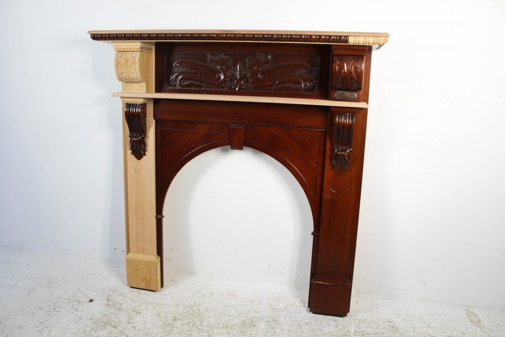Hand Carved Victorian Mantle | Renovators Paradise - Mantles