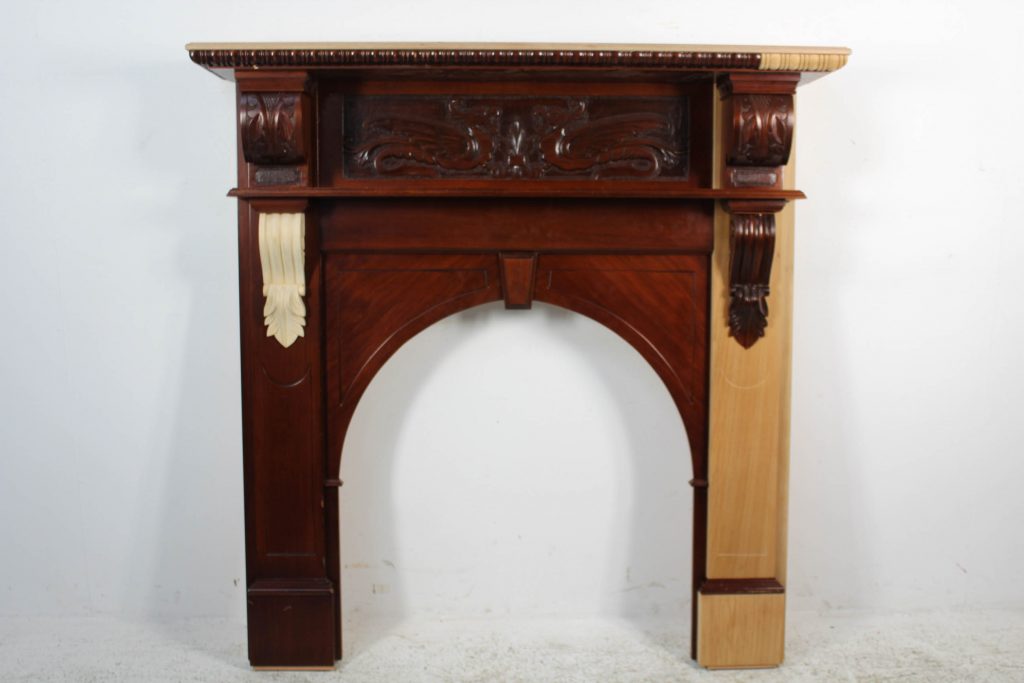 Beautiful Hand Caved Mantle | Renovators Paradise Caved Mantle