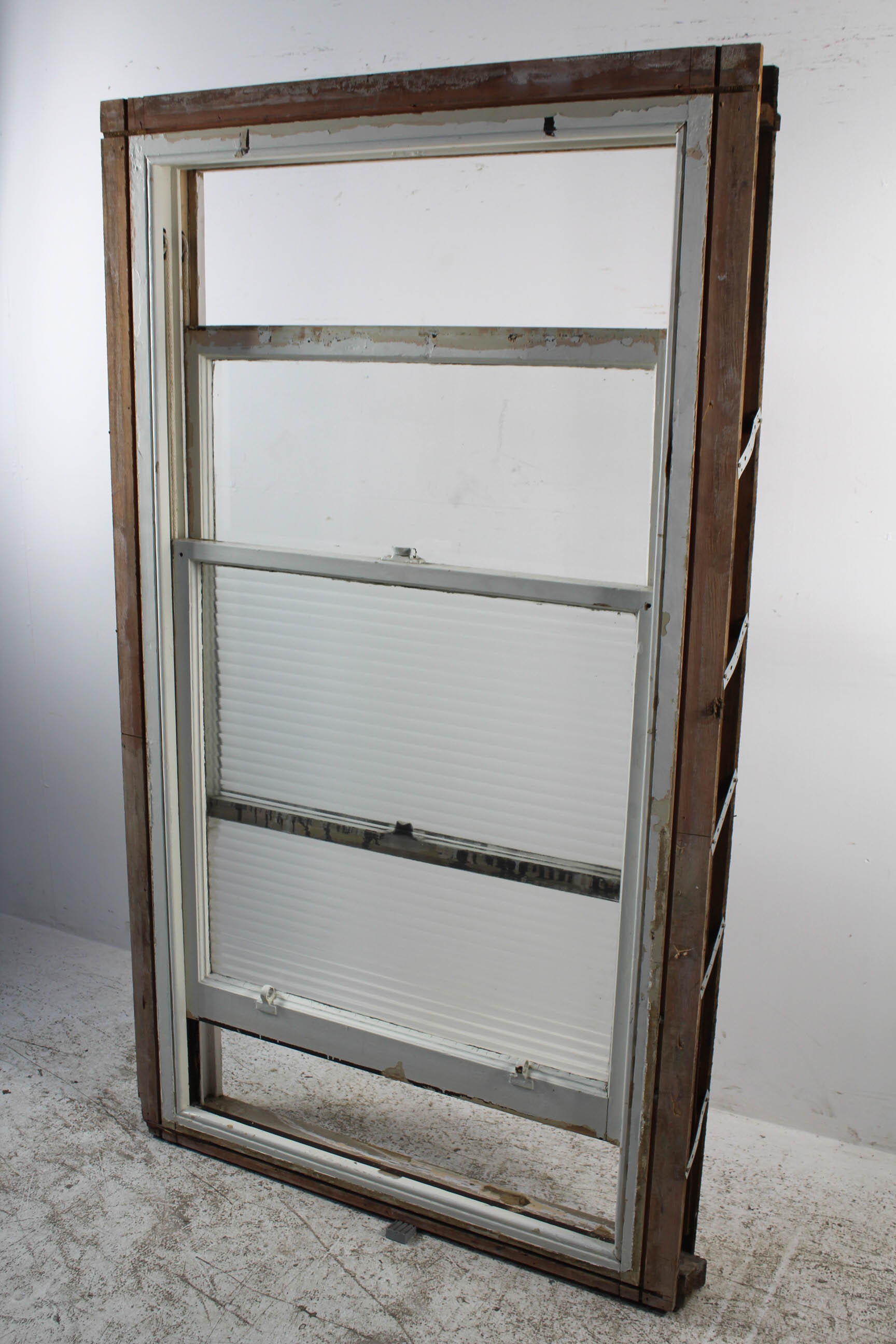 Fluted Glass Sash Window | Renovators Paradise Glass Sash Window