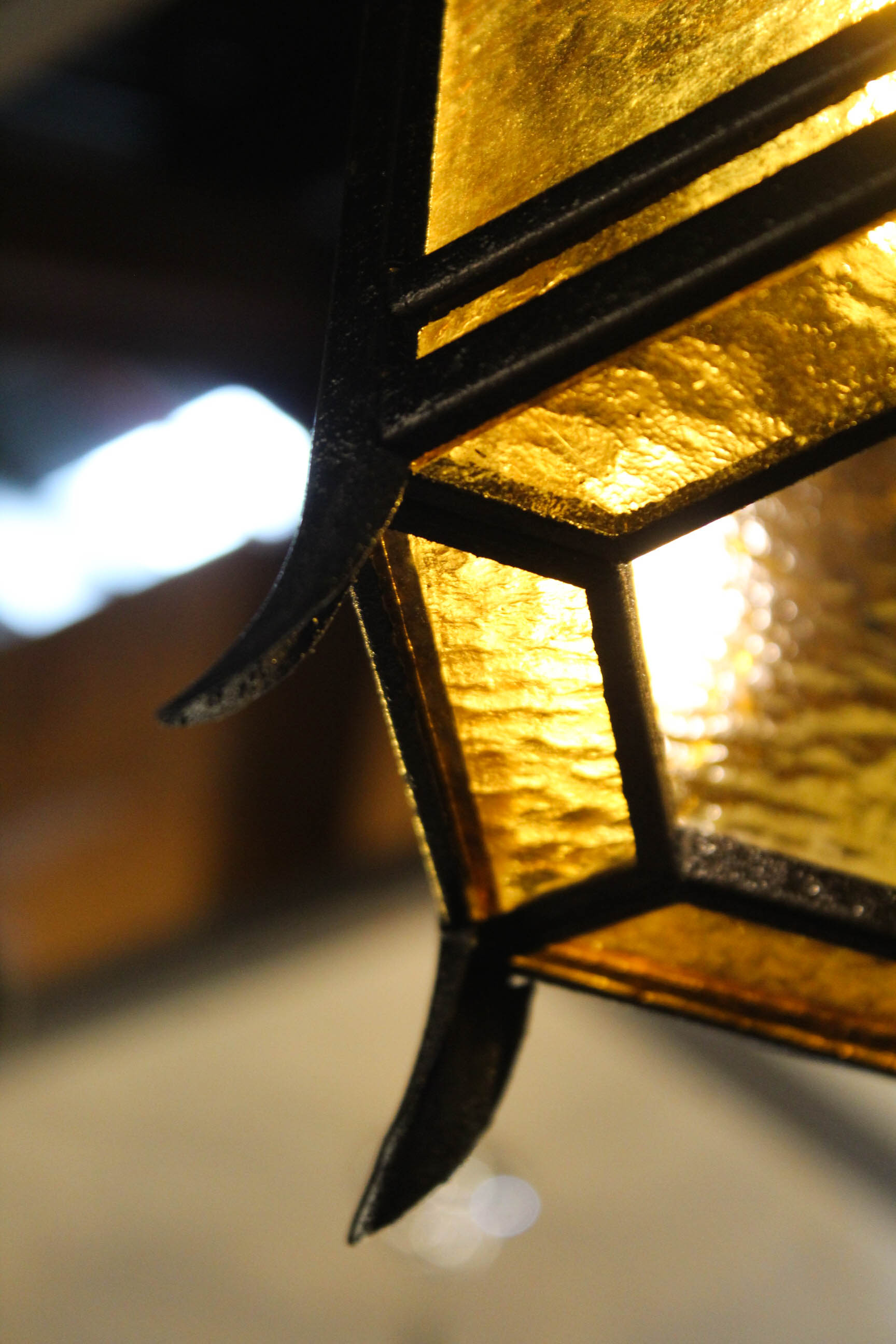 Amber Glass Caulfield Light | Renovators Paradise - Recycled