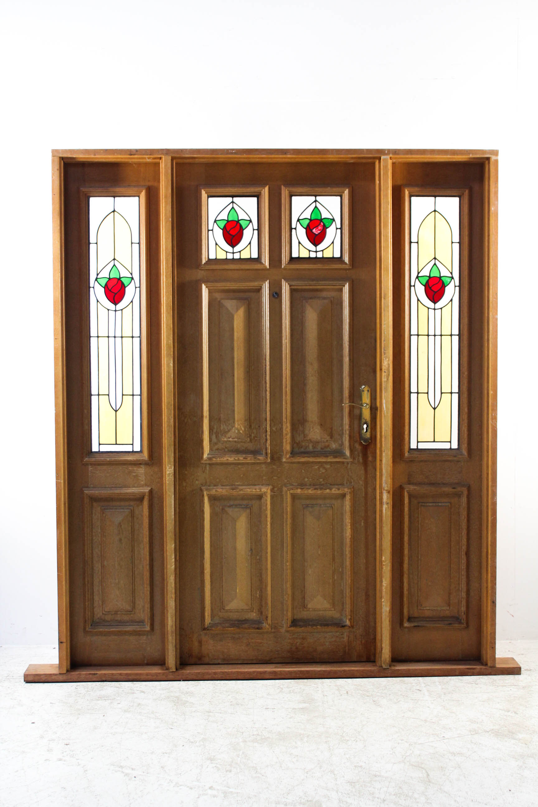 Neat Leadlight Entrance | Renovators Paradise Neat Leadlight Entrance