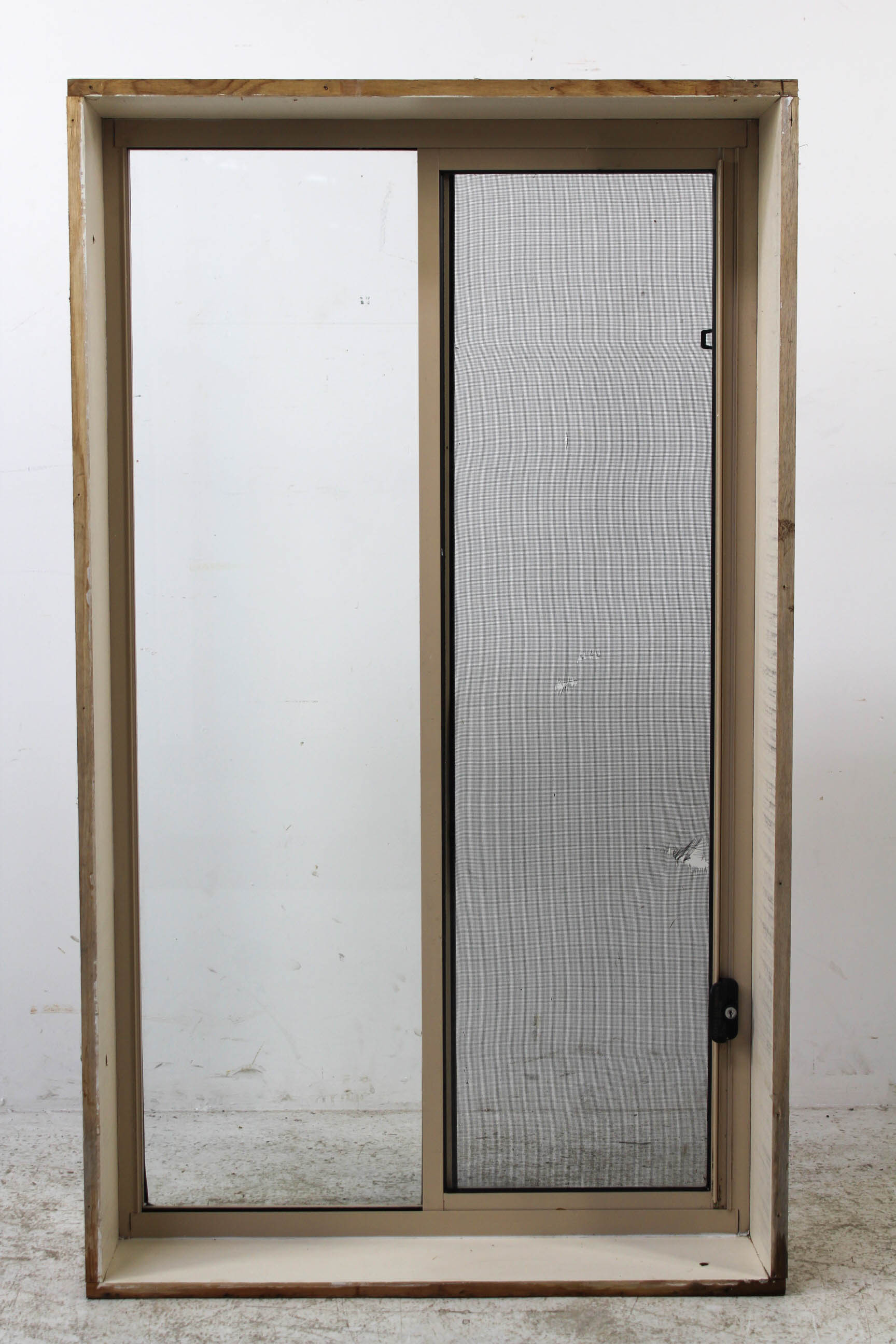 Cream Alloy Sliding Windows | Renovators Paradise Sliding Windows