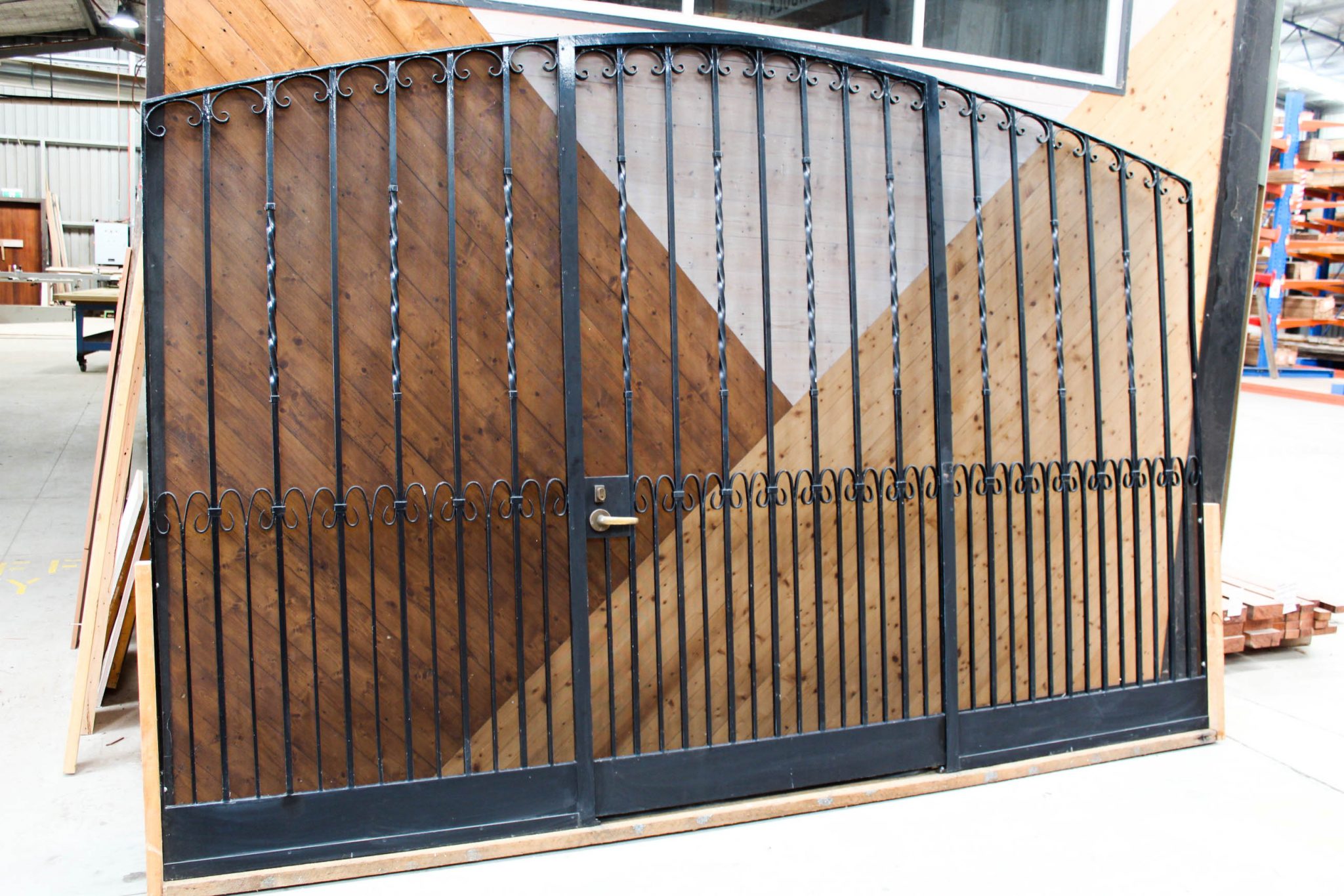 Grand Wrought Iron Entrance | Renovators Paradise Iron Entrance
