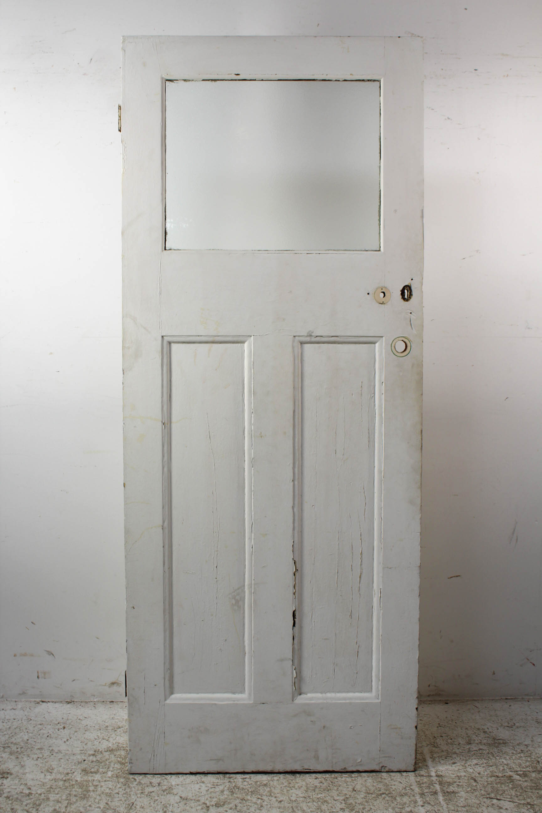 Rough Cast Glass Door | Renovators Paradise Rough Cast Glass Door