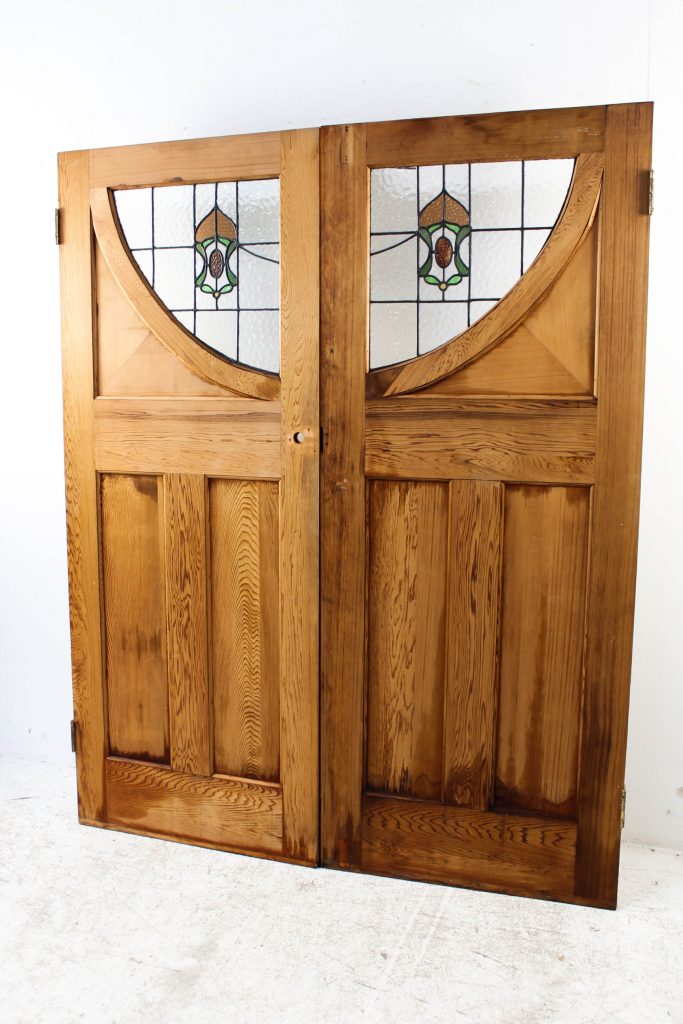 Leadlight Front Door Set | Renovators Paradise Leadlight Front Door Set