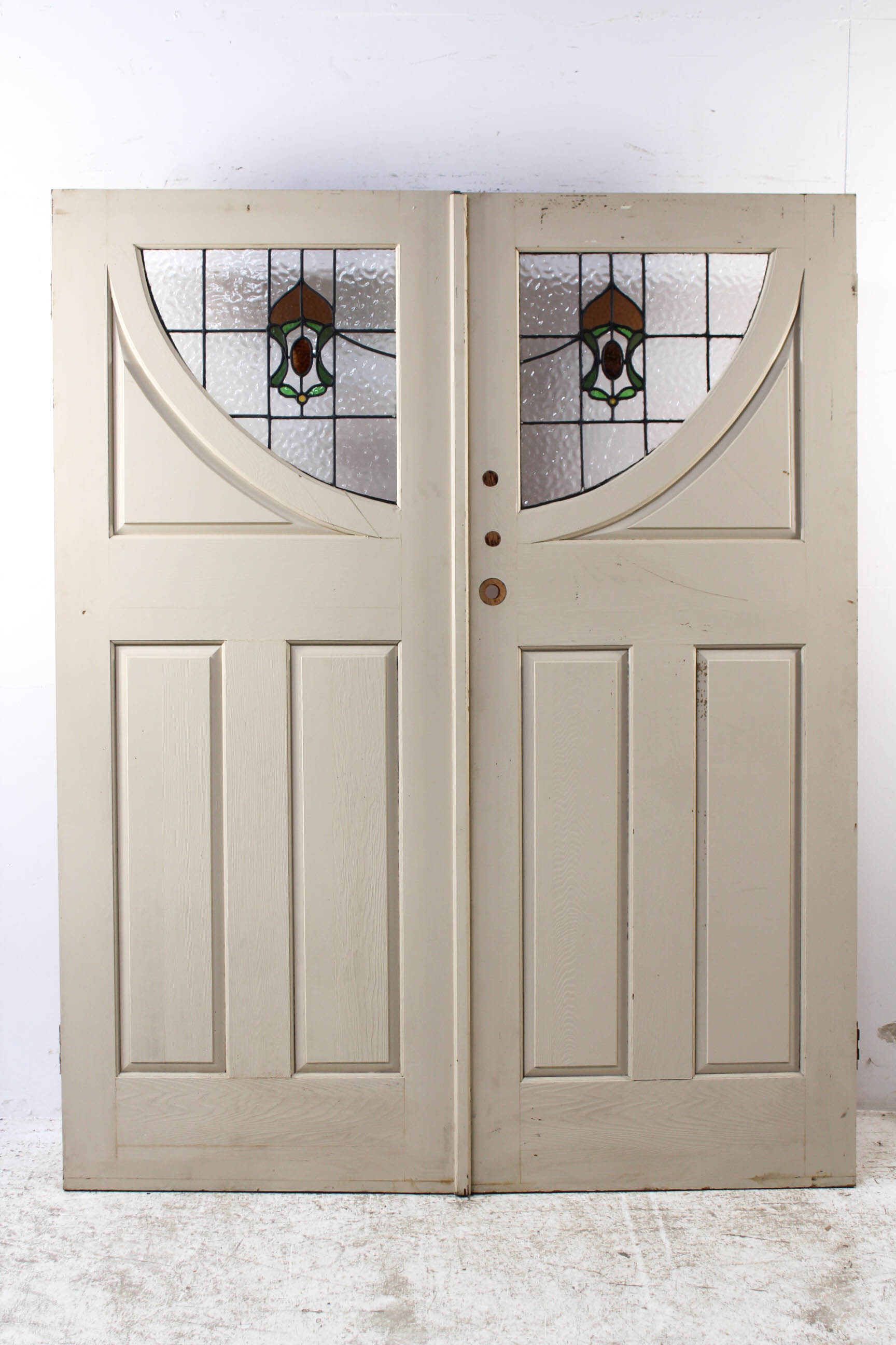 Leadlight Front Door Set | Renovators Paradise Leadlight Front Door Set