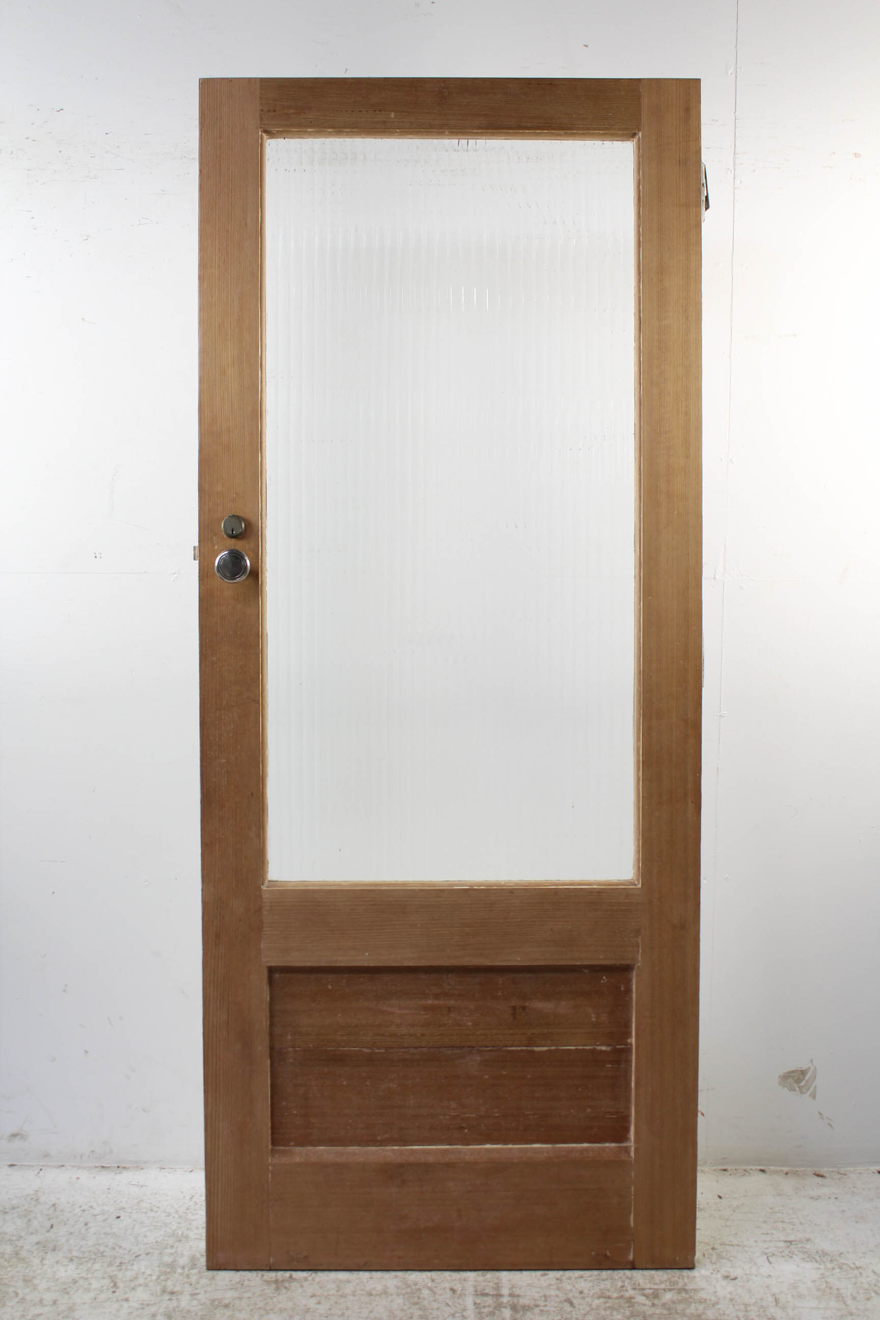 Fluted Glass Front Door | Renovators Paradise Fluted Glass Front Door