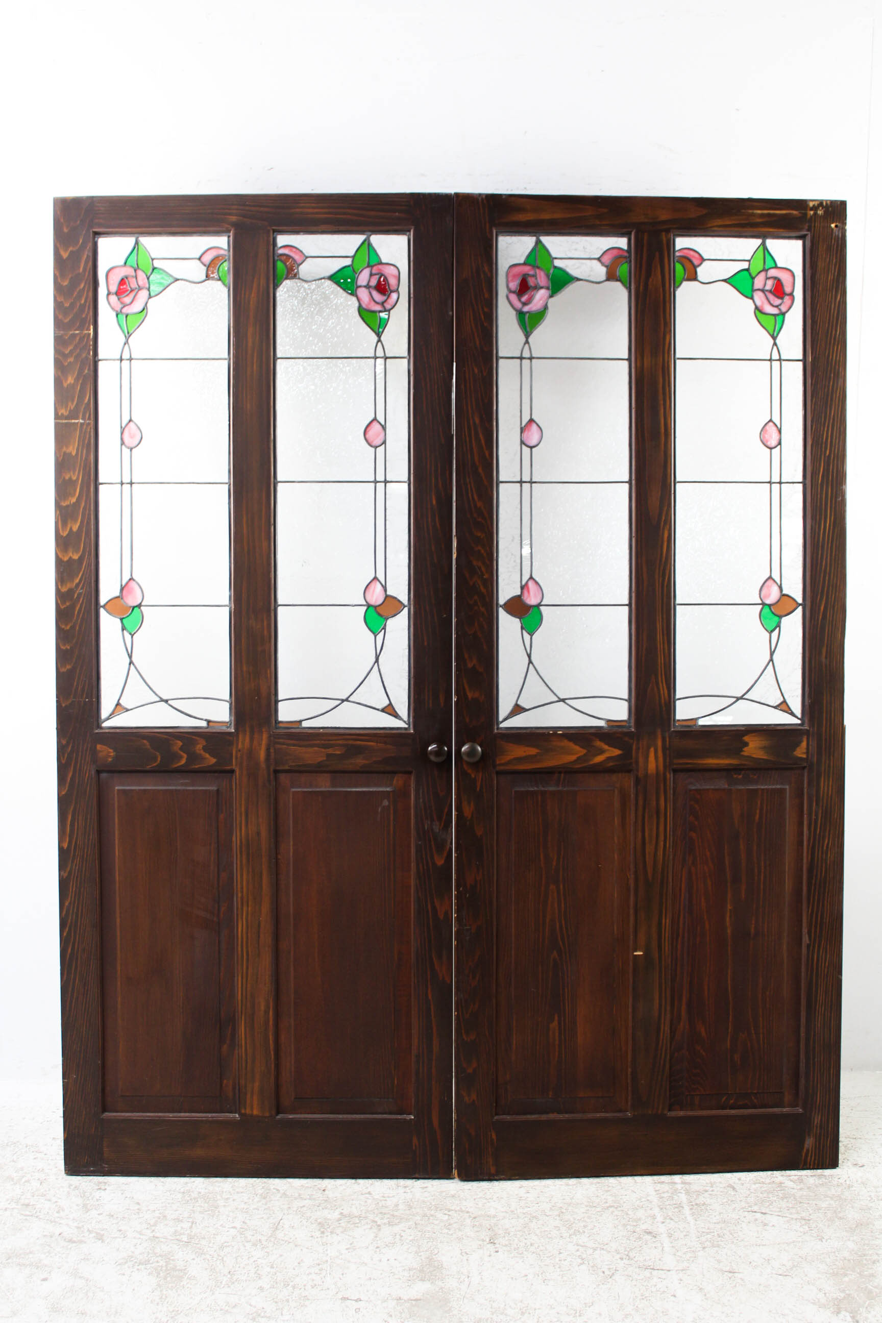 Sliding Leadlight Doors | Renovators Paradise Sliding Leadlight Doors