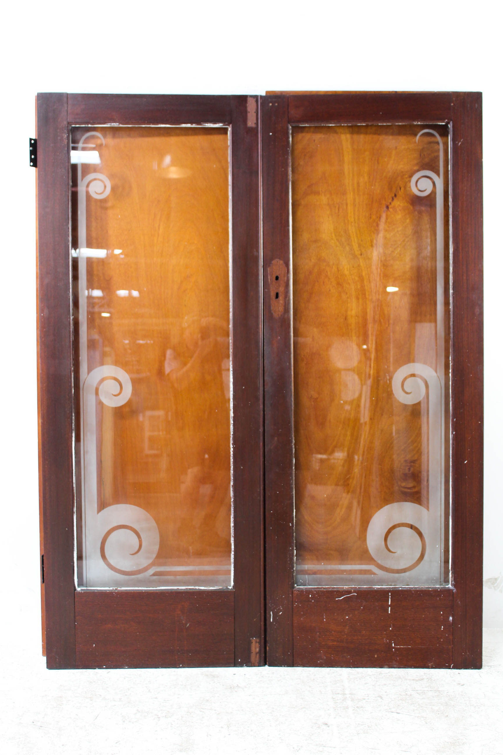 Eaglemont Etched Door Set | Renovators Paradise - Period Doors